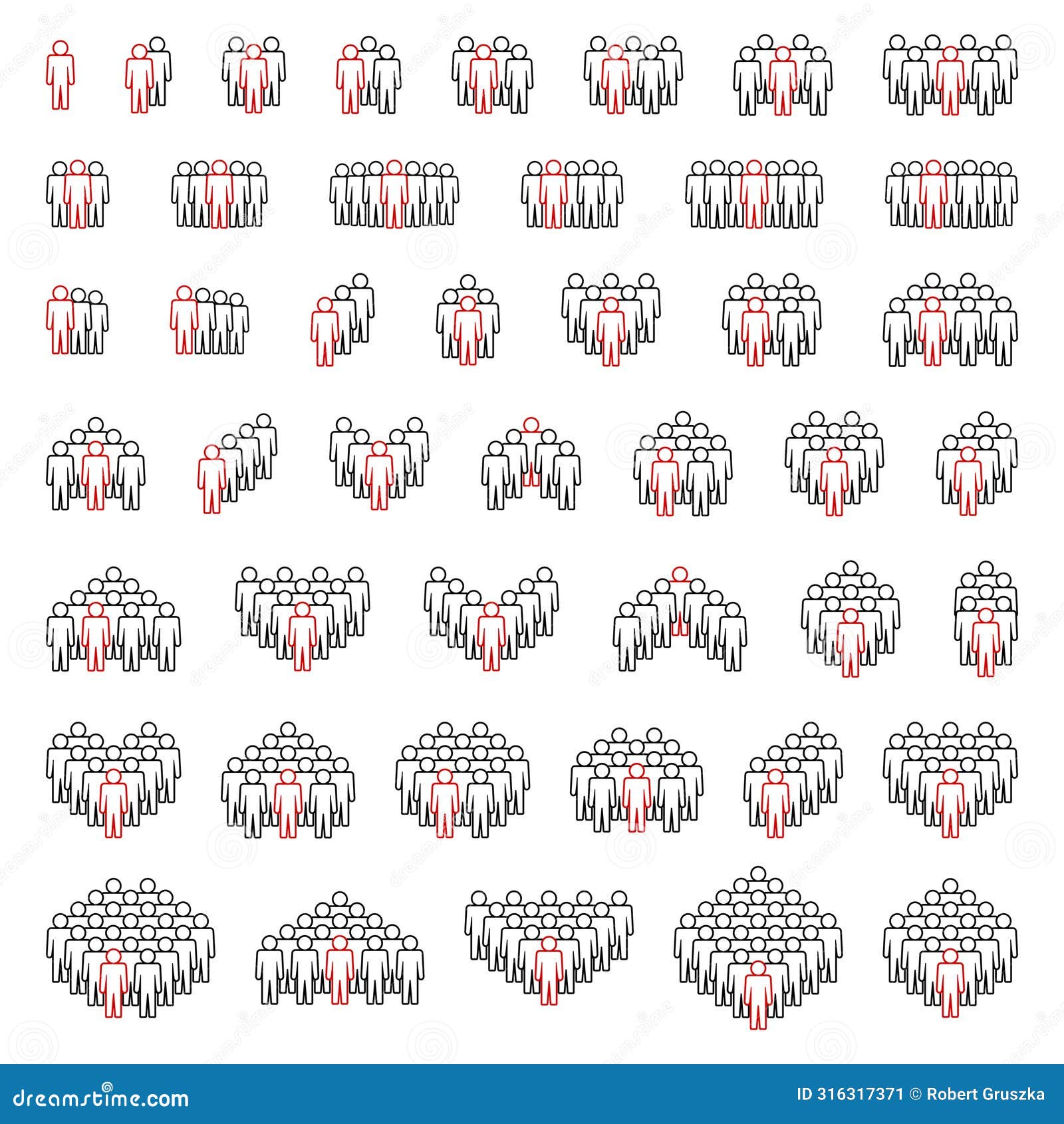 People icon set stock vector. Illustration of flock - 316317371