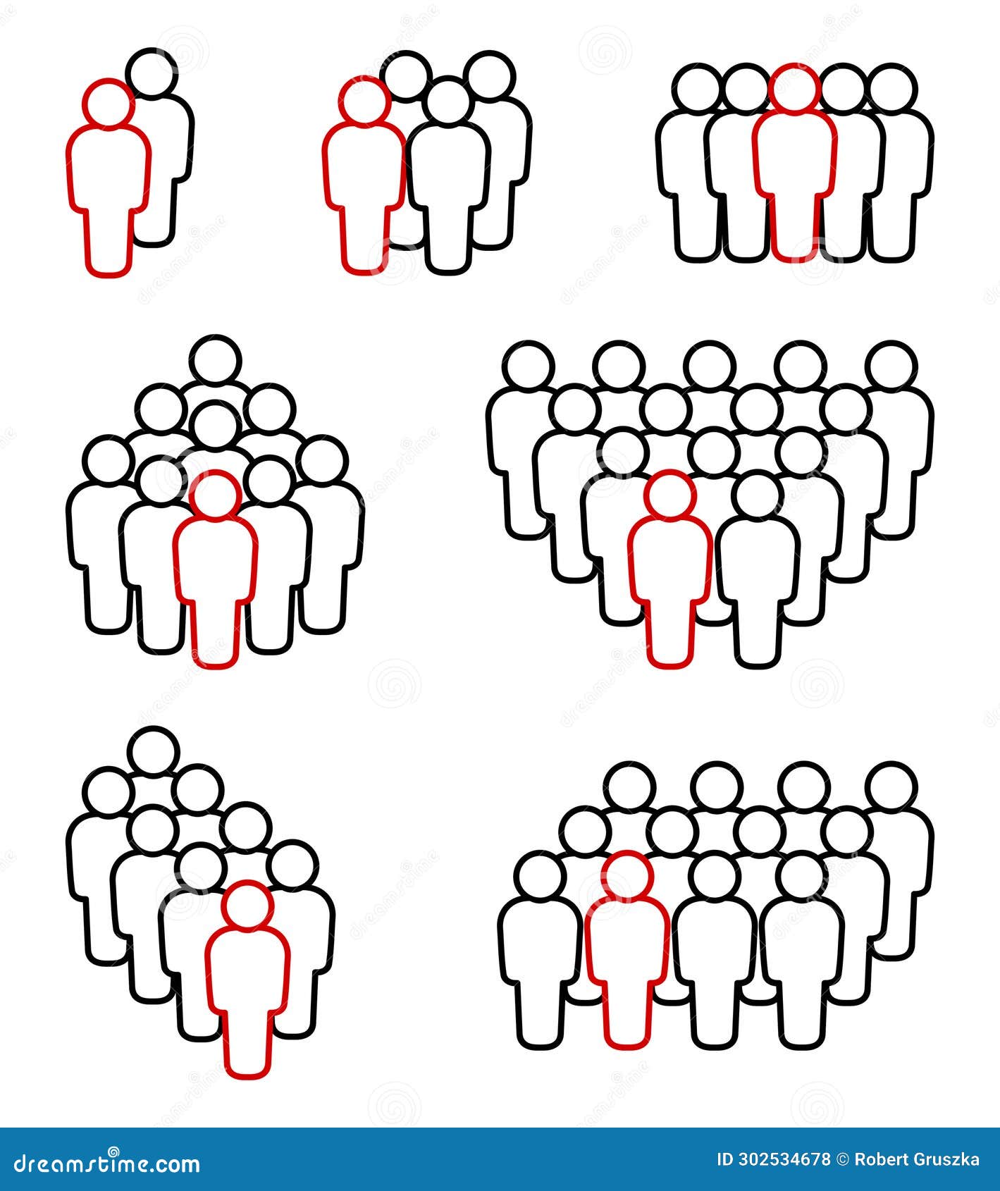 People icon set stock vector. Illustration of vector - 302534678