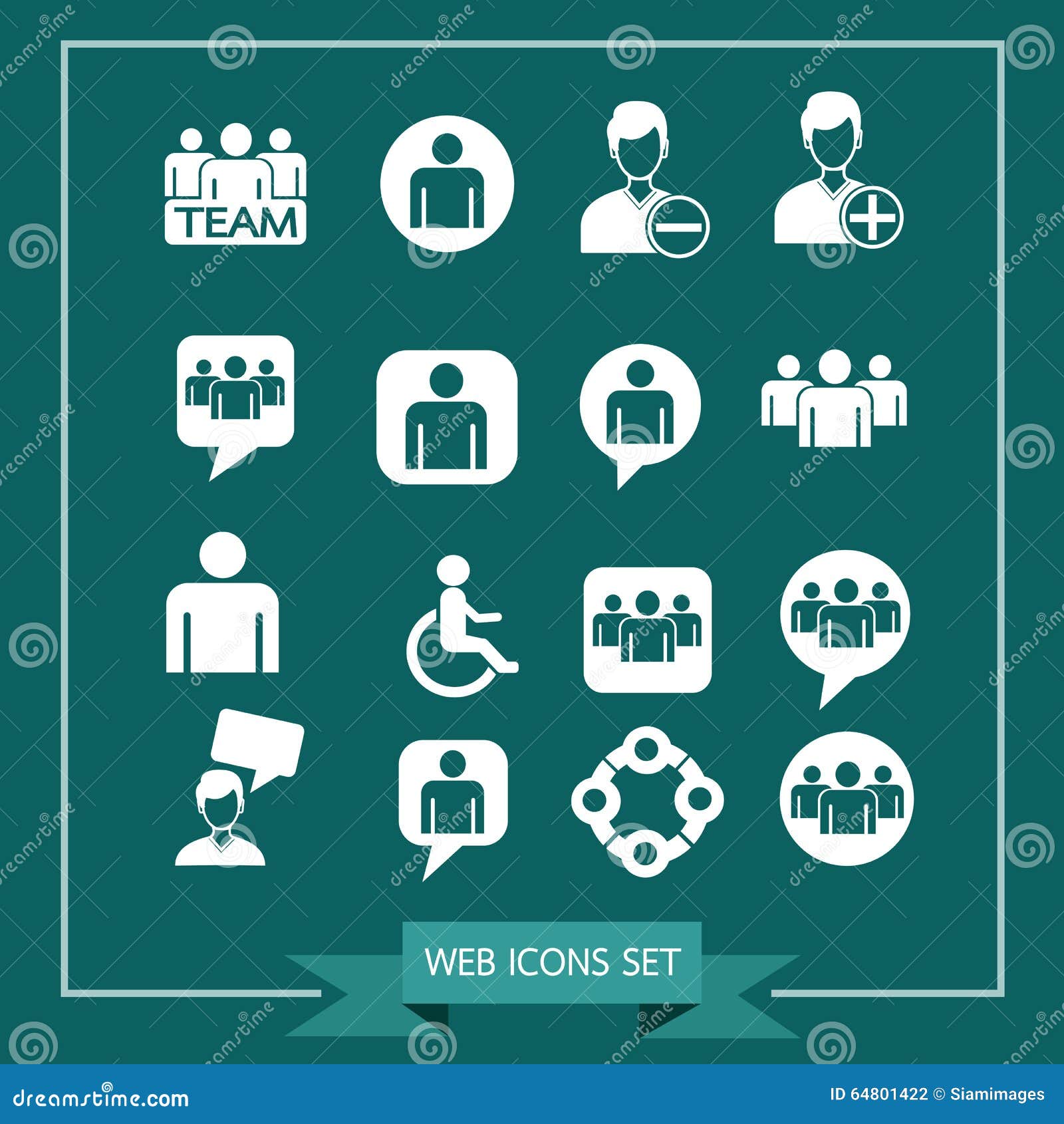 People Icon Set Illustration Stock Vector - Illustration of icons ...