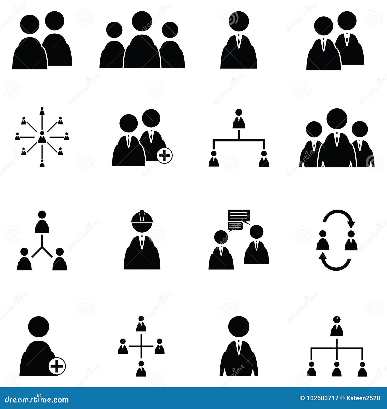 People icon set stock vector. Illustration of avatar - 102683717