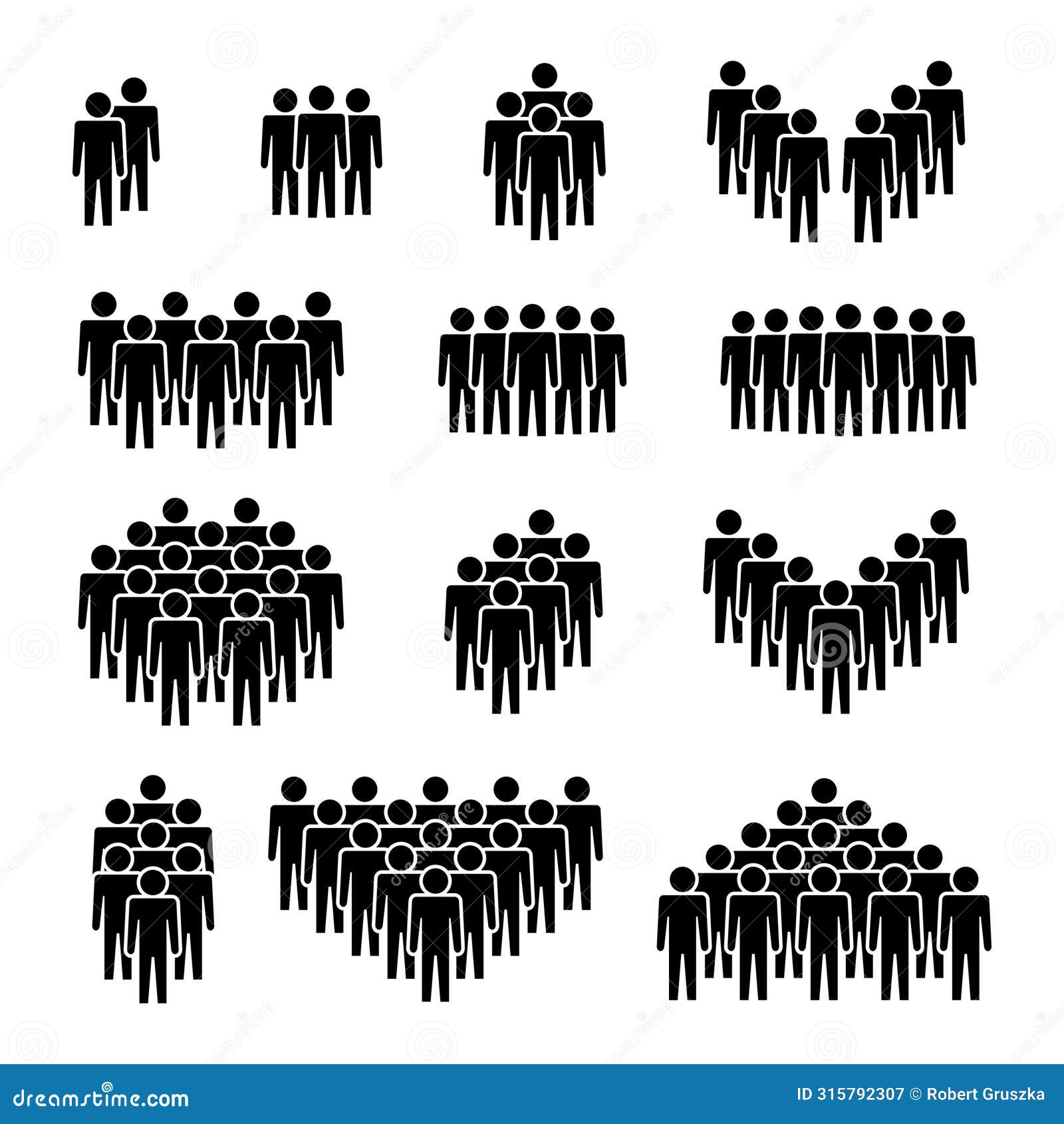 People icon set stock vector. Illustration of person - 315792307