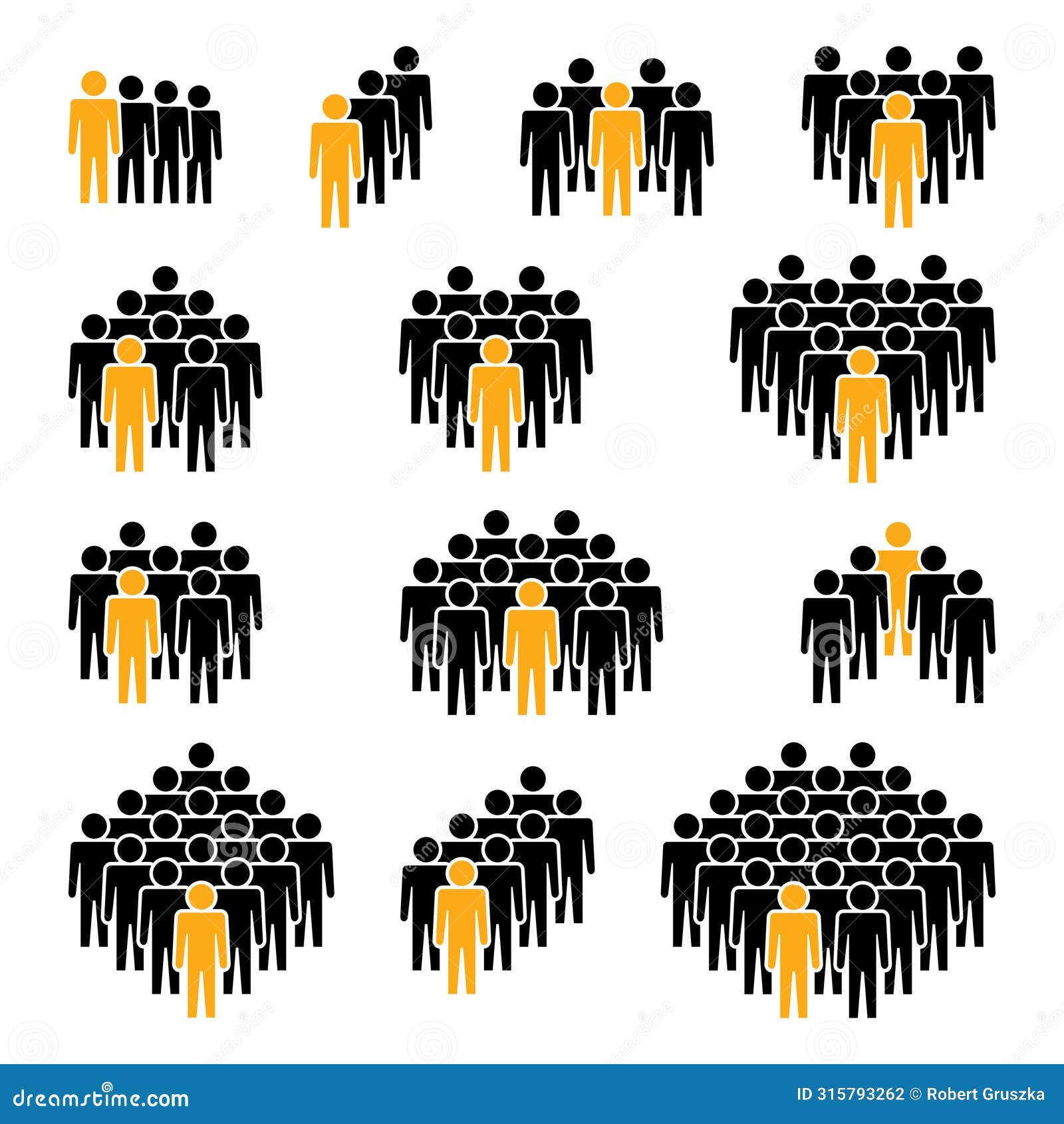 People icon set stock vector. Illustration of icon, symbol - 315793262