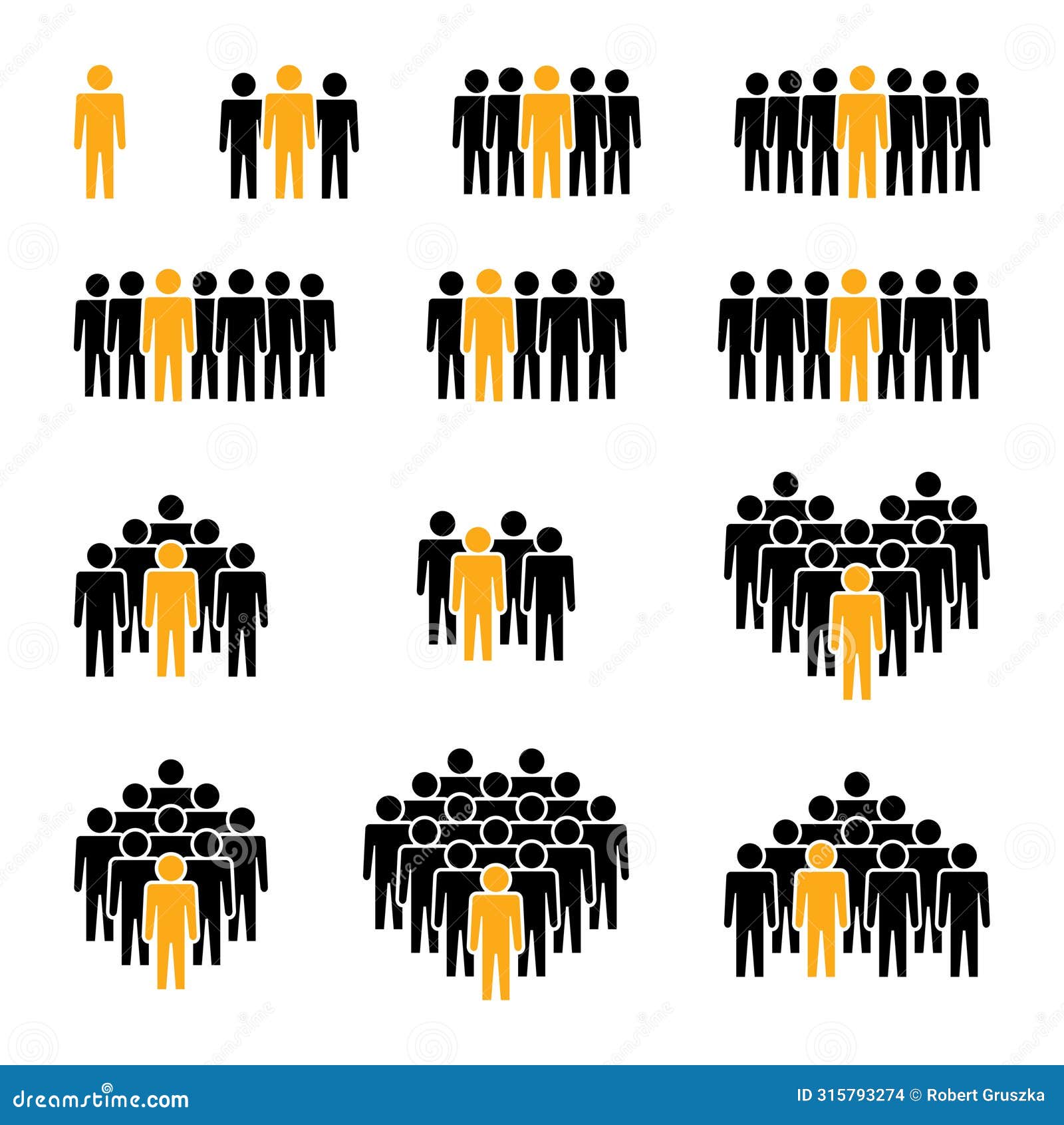 People icon set stock vector. Illustration of society - 315793274