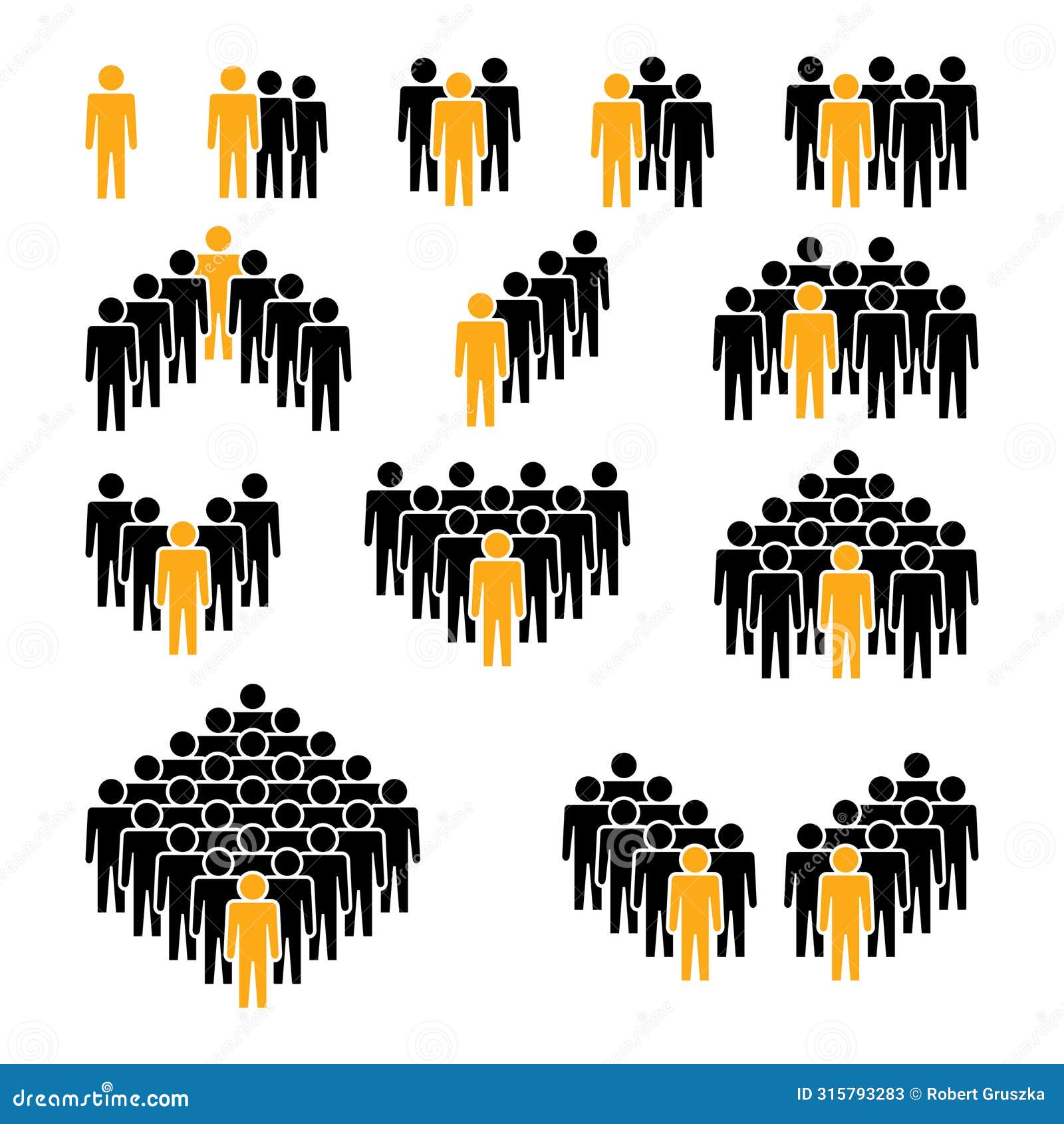 People icon set stock vector. Illustration of work, file - 315793283