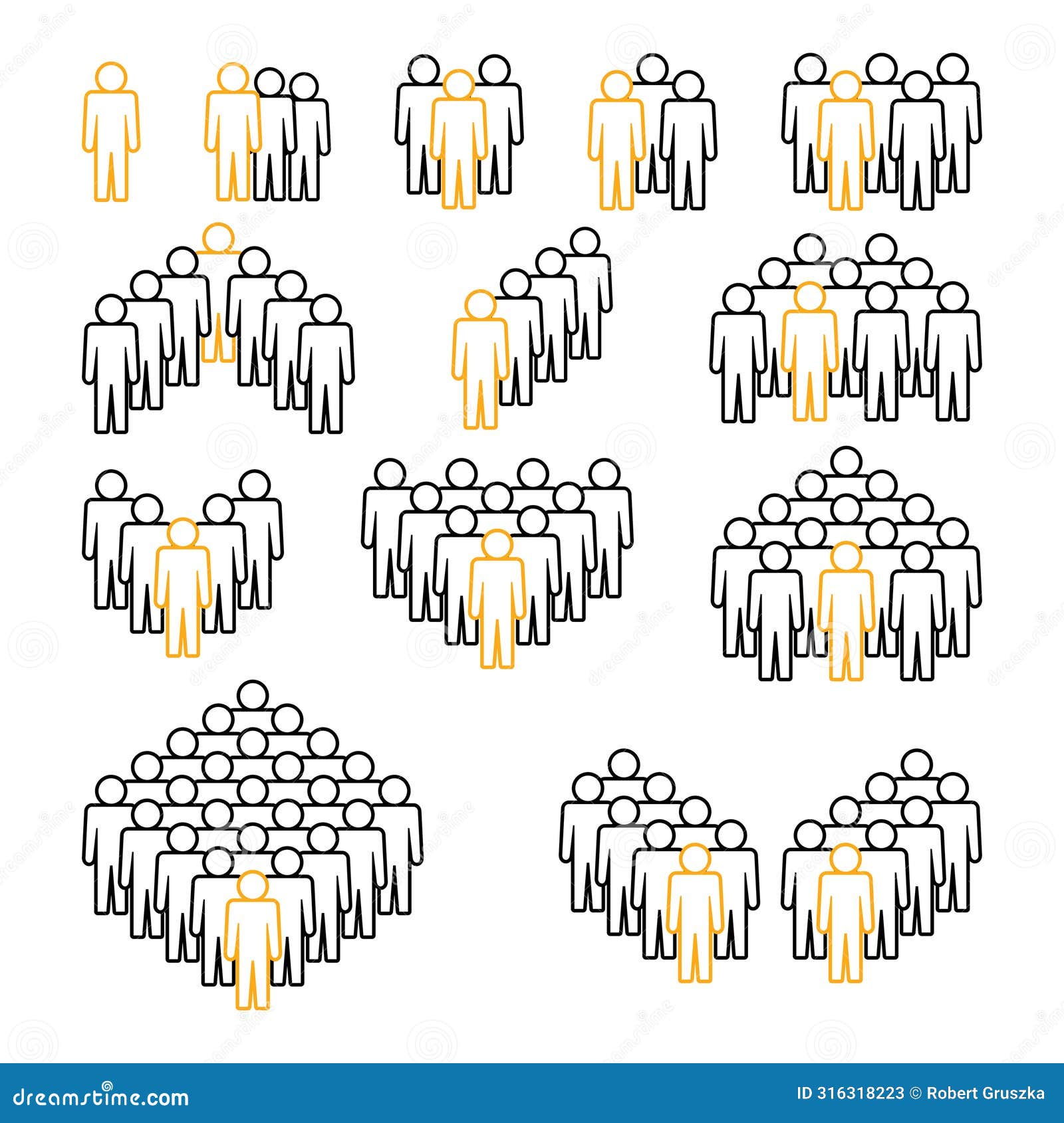 People icon set stock vector. Illustration of icon, vector - 316318223