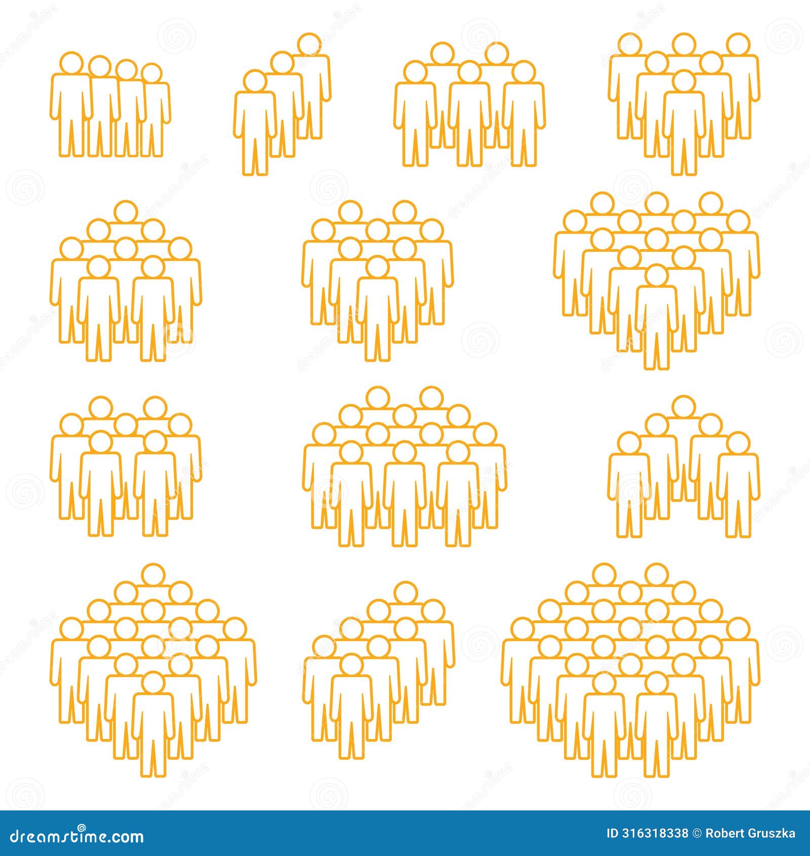 People icon set stock vector. Illustration of society - 316318338