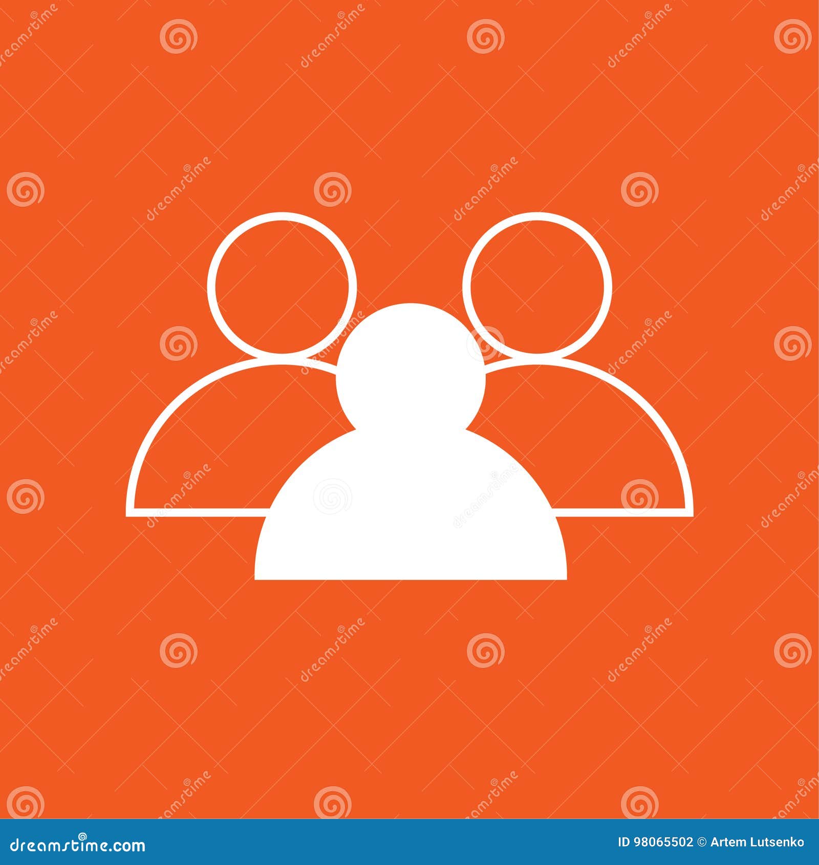 People Icon Simple Vector Illustration Stock Vector - Illustration of ...