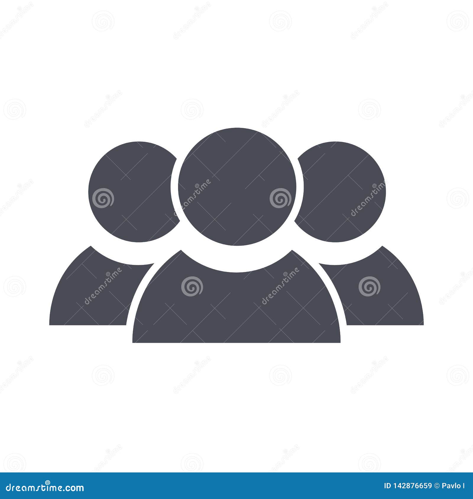 People Icon, Teamwork, Staff, Partnership, Three Person Sign Stock ...