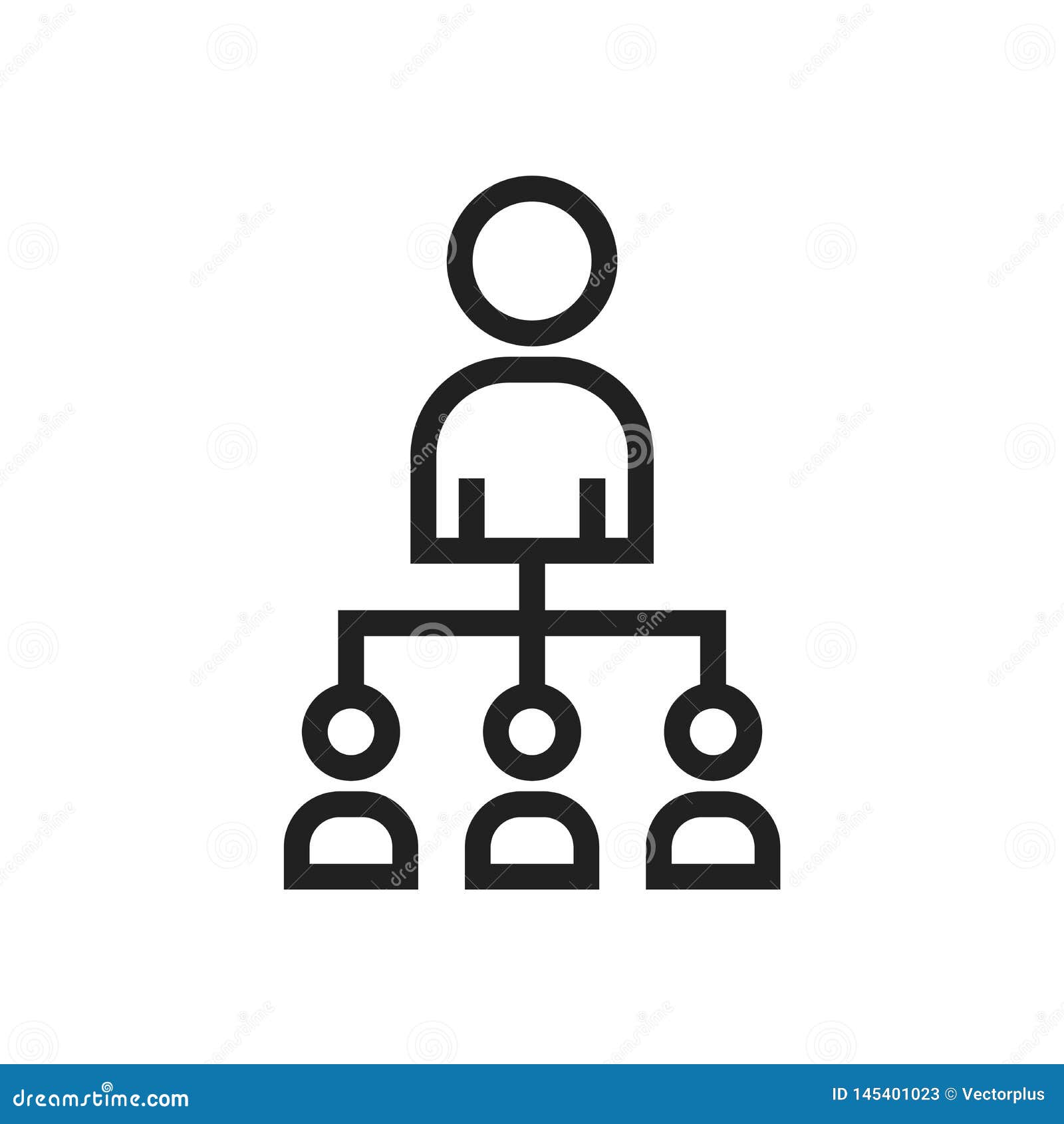 People Icon Vector Illustration. Organization Chart Infographic Stock ...