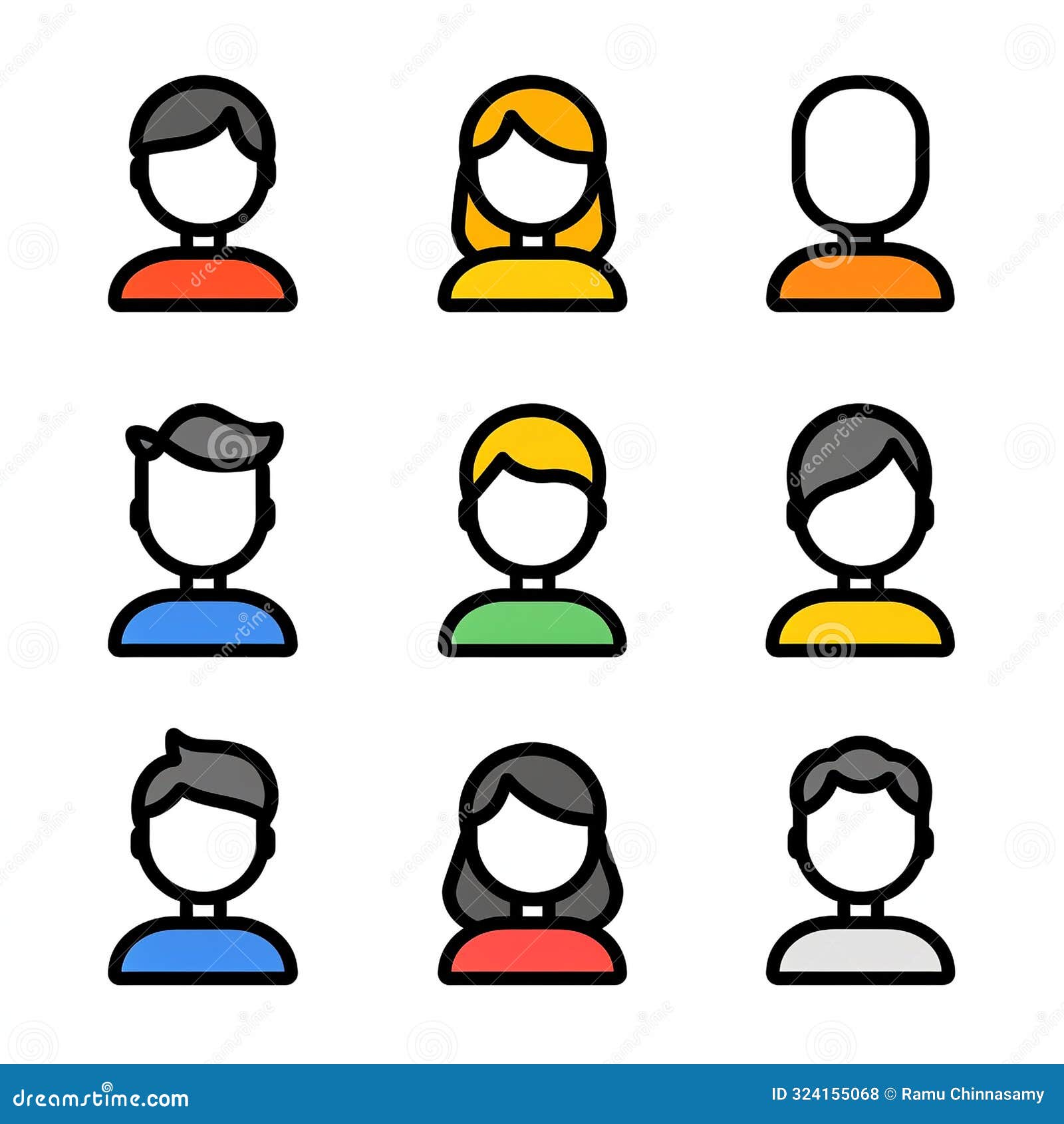 People Icon on White Background Stock Illustration - Illustration of ...