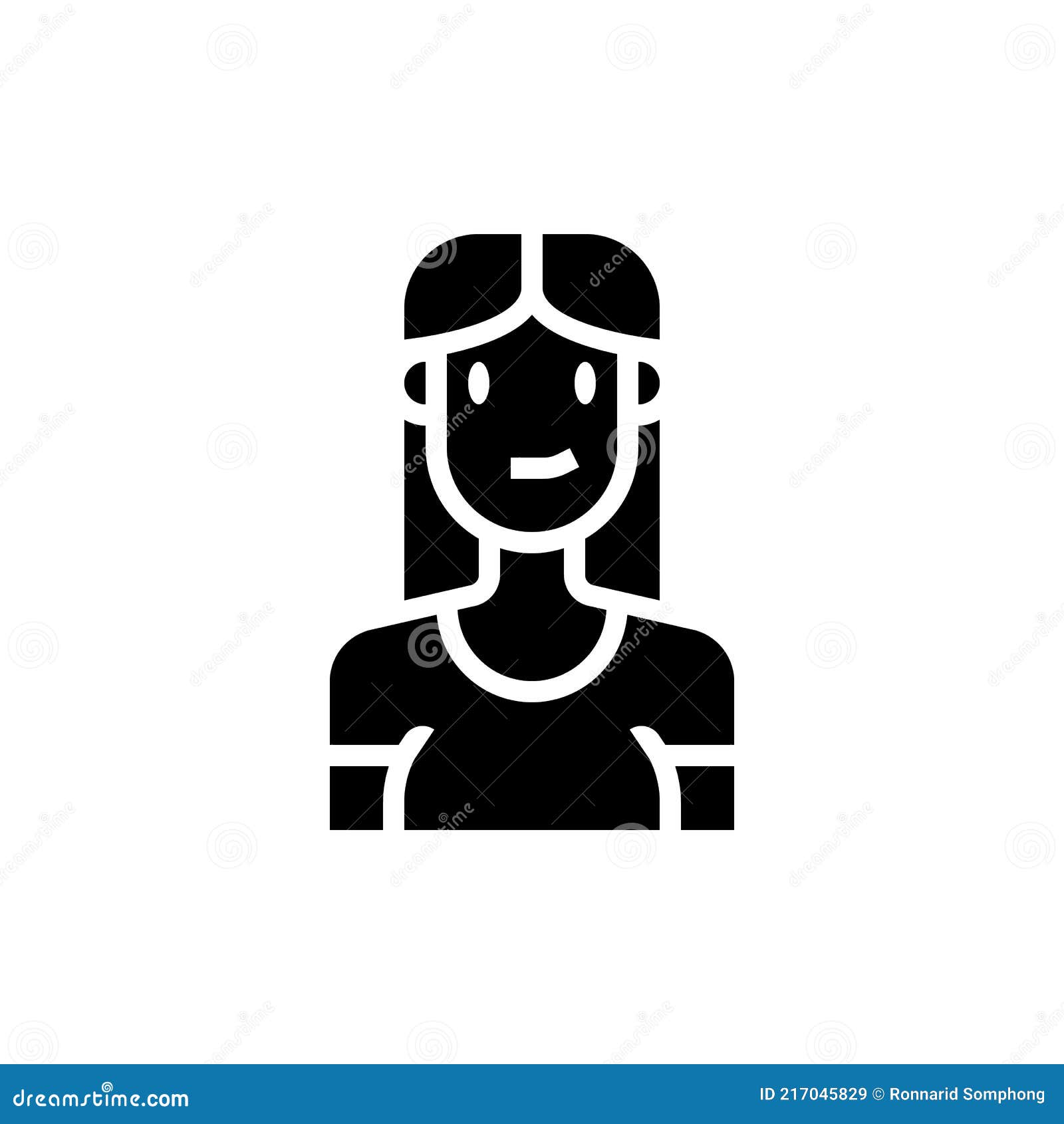 People Icon Woman Vector Illustration Stock Vector - Illustration of ...