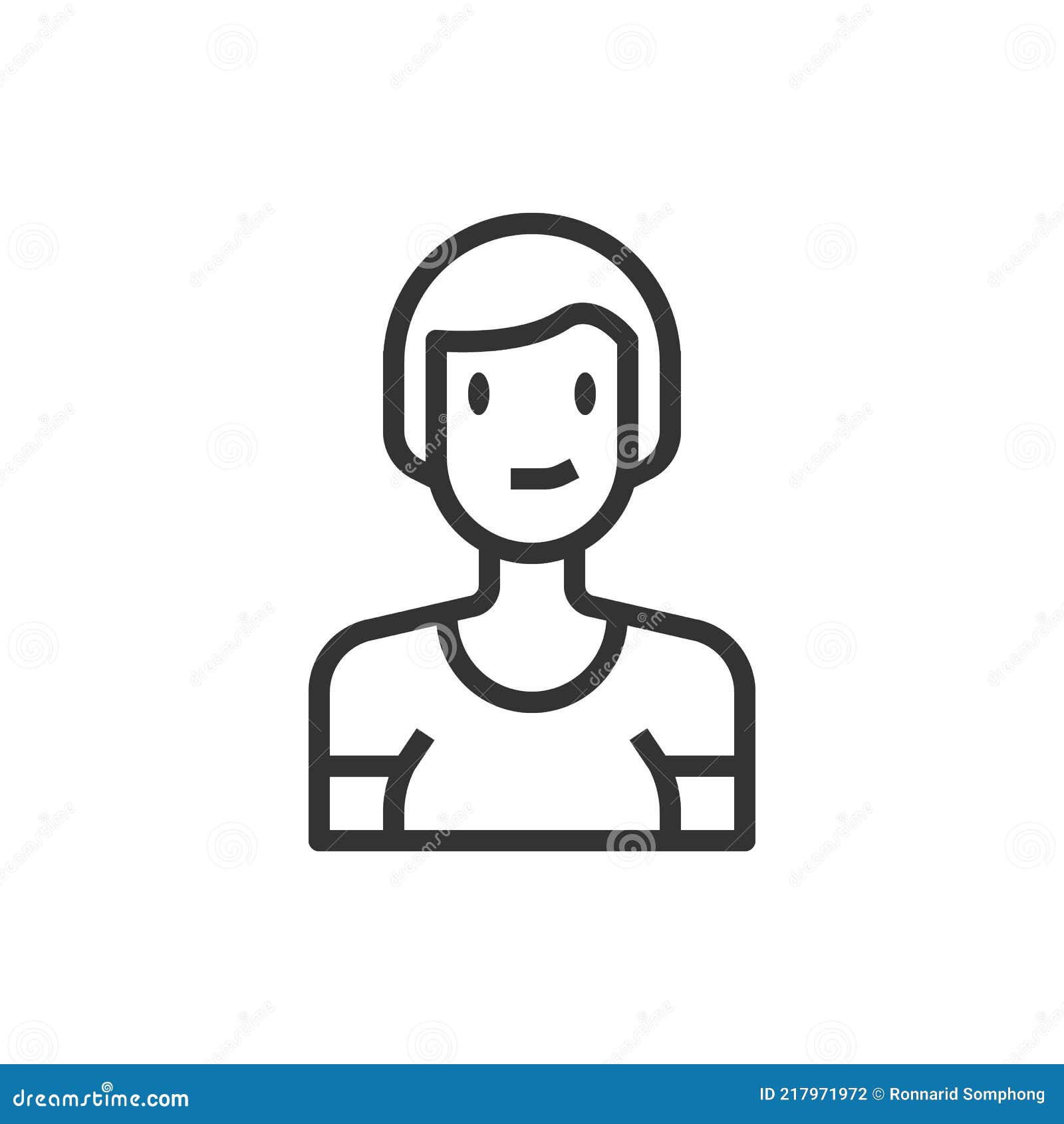 People Icon Woman Vector Illustration Stock Vector - Illustration of ...