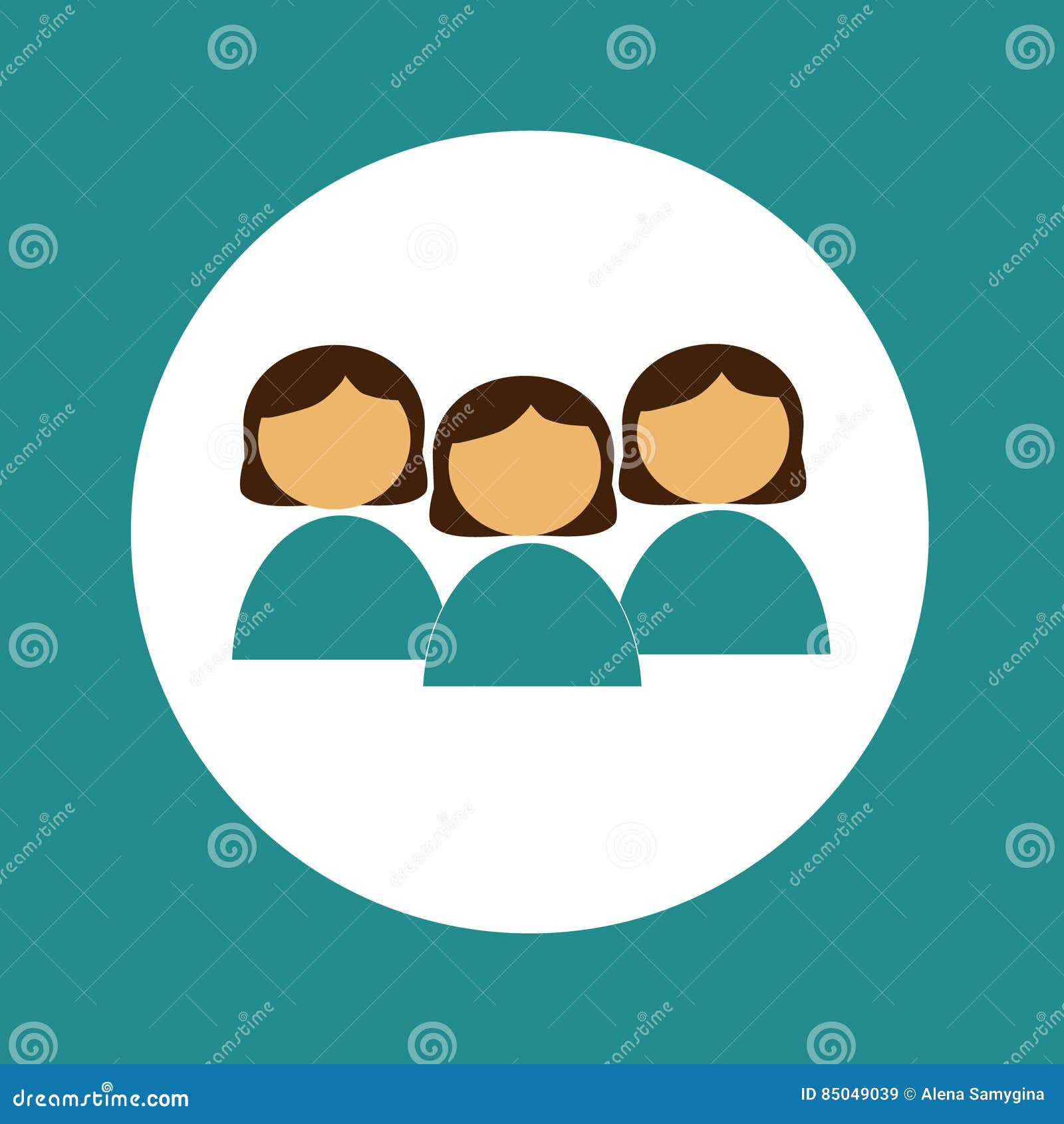 People icon. Women icon stock vector. Illustration of talking - 85049039