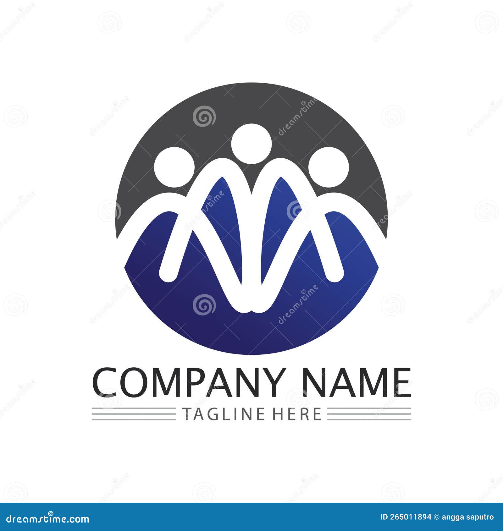 People Icon Work Group Vector Logo Illustration Design Stock ...