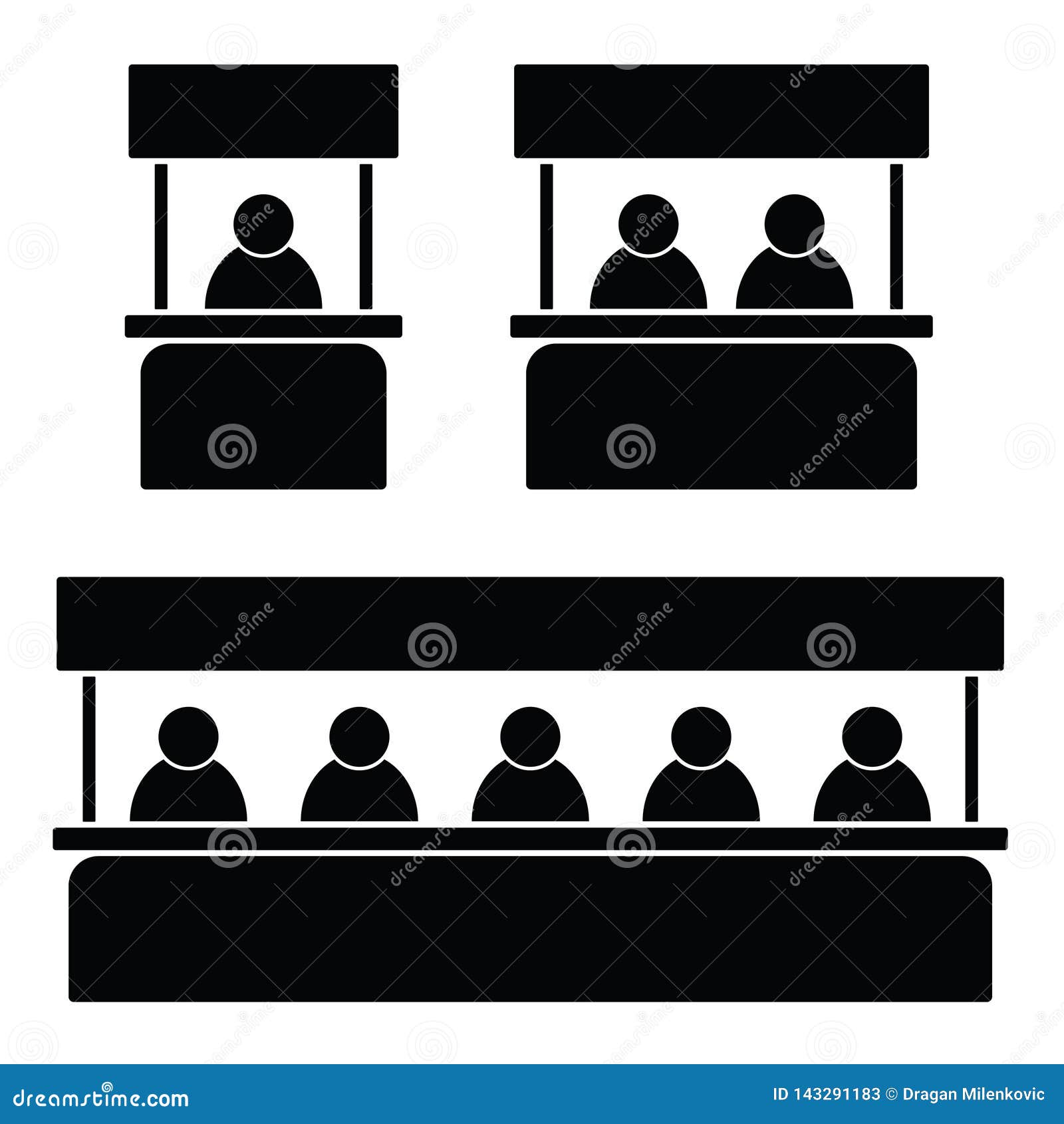 People icon on work stock vector. Illustration of icon - 143291183