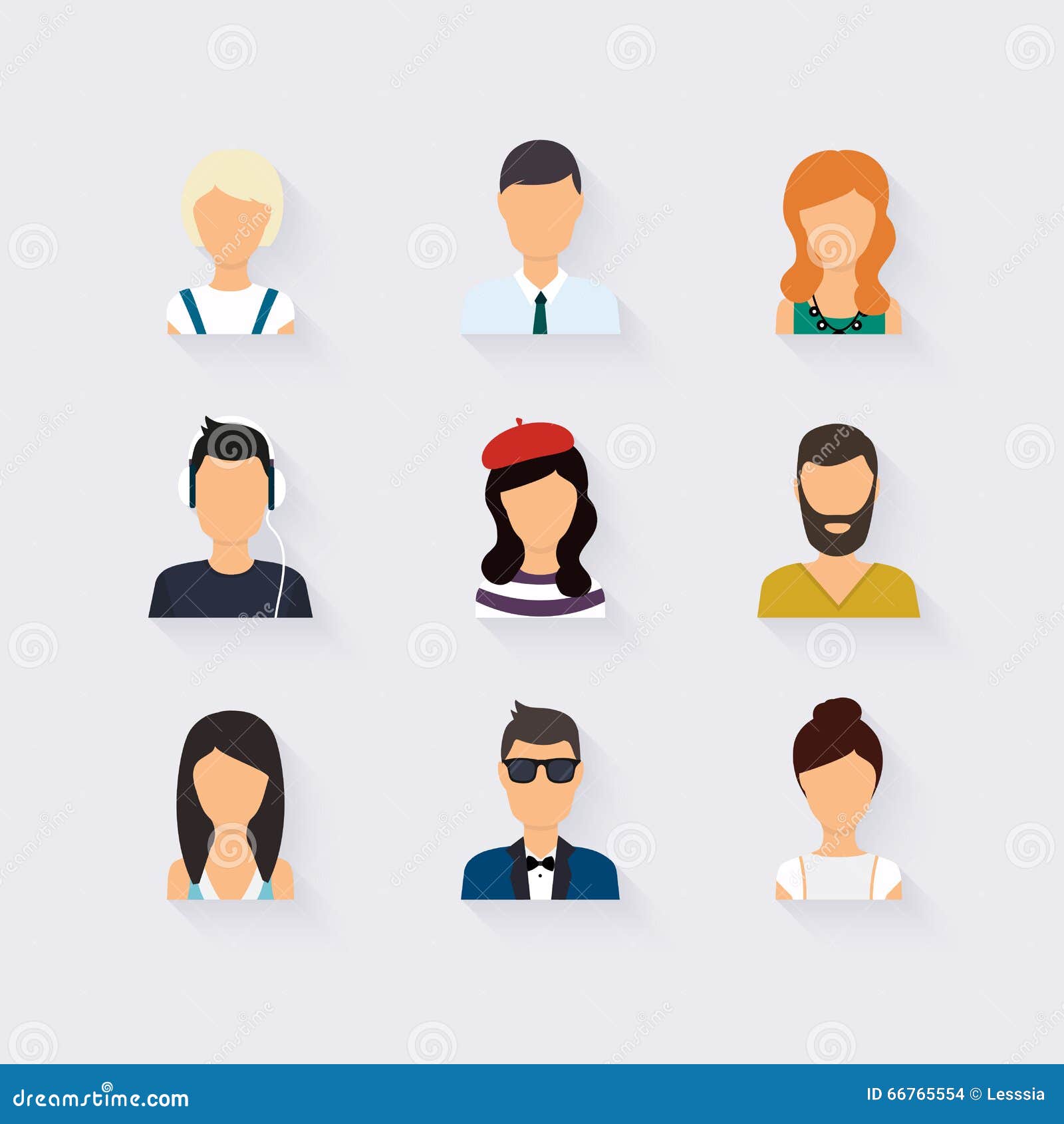 People Icons. People Flat Icons Stock Vector - Illustration of manager ...