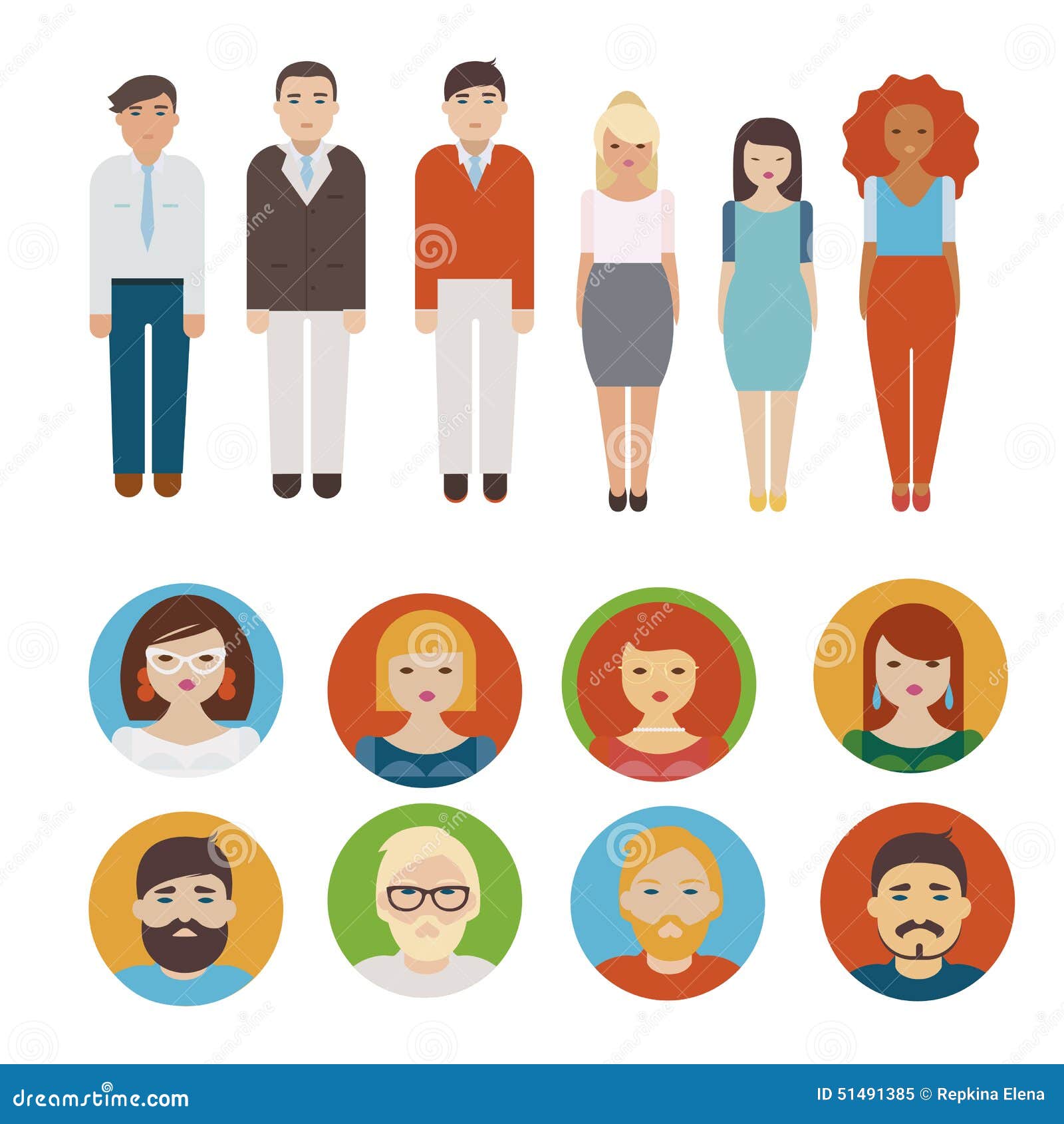 People icons set stock vector. Illustration of order - 51491385