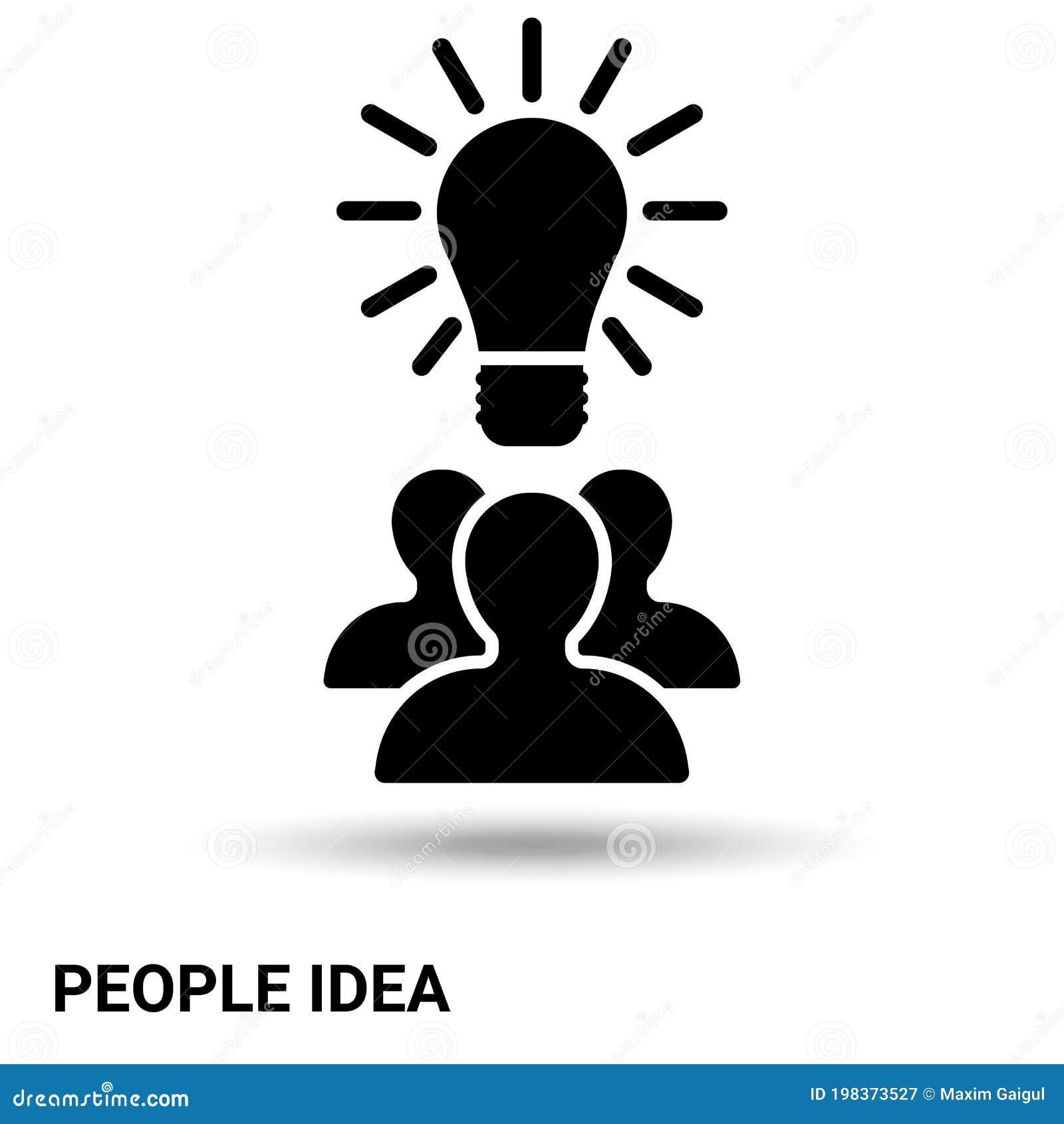 People Idea. People the Idea of the Icon is Isolated on a Light ...
