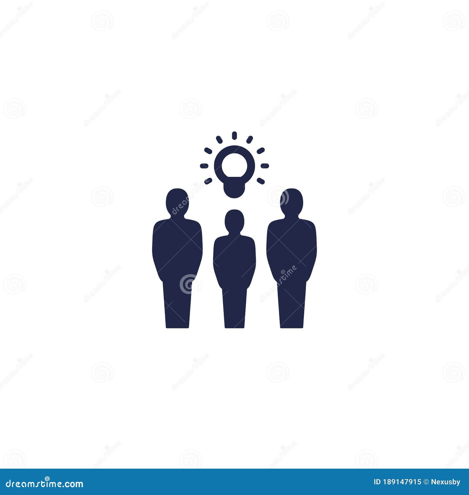 People with Ideas Vector Icon Stock Vector - Illustration of isolated ...