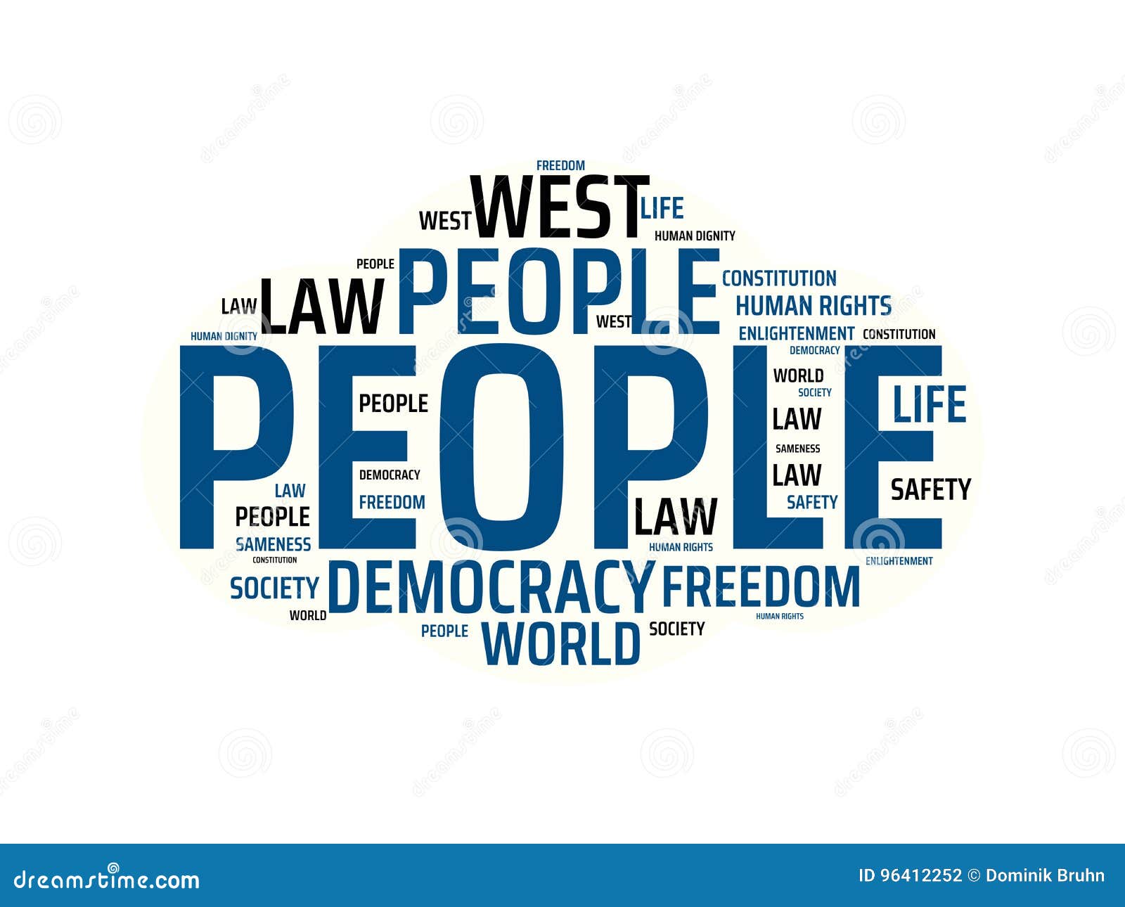 PEOPLE - Image with Words Associated with the Topic COMMUNITY of VALUES ...