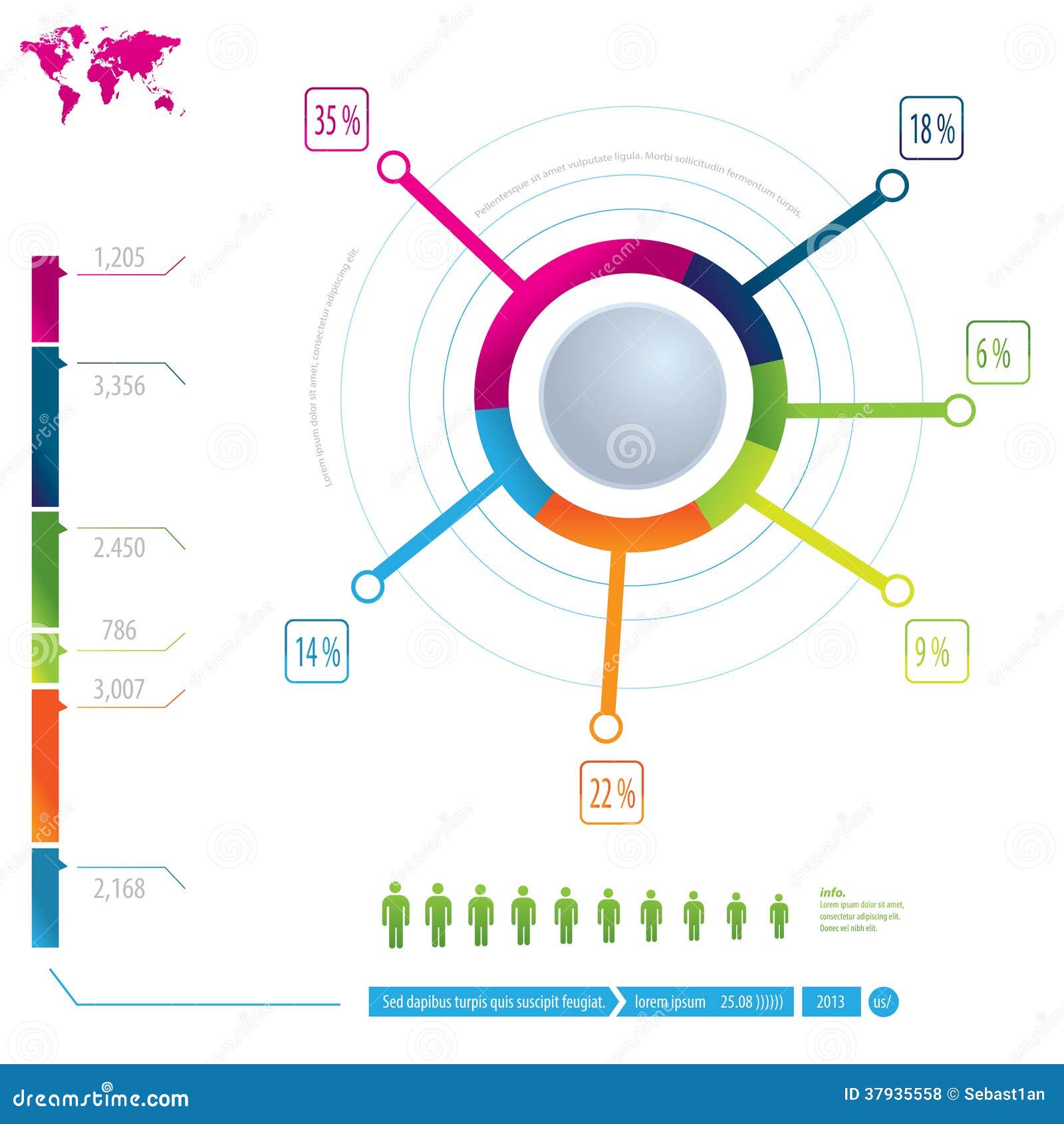 People Infographic stock vector. Illustration of design - 37935558