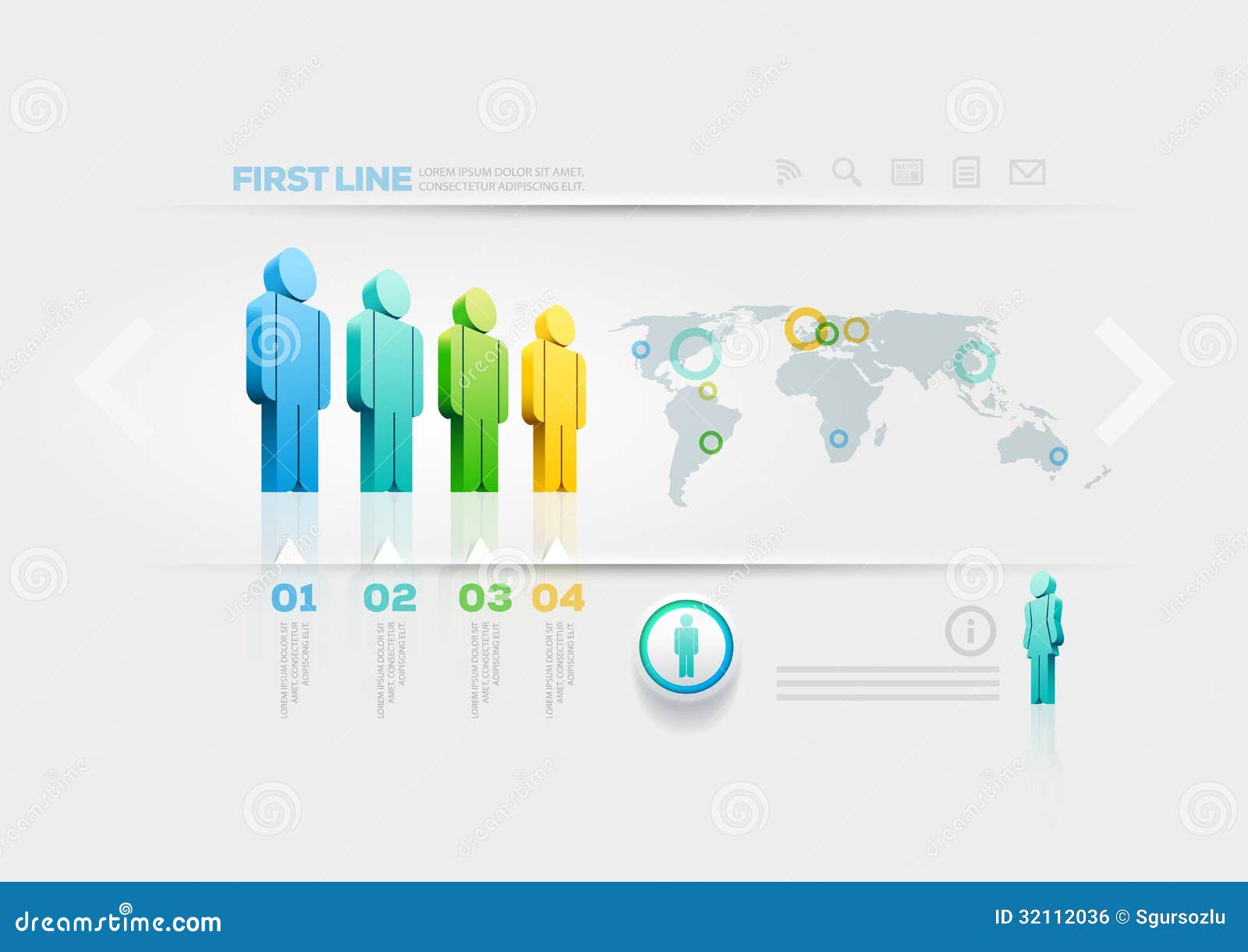 People Infographic Design Template Stock Vector - Illustration of ...