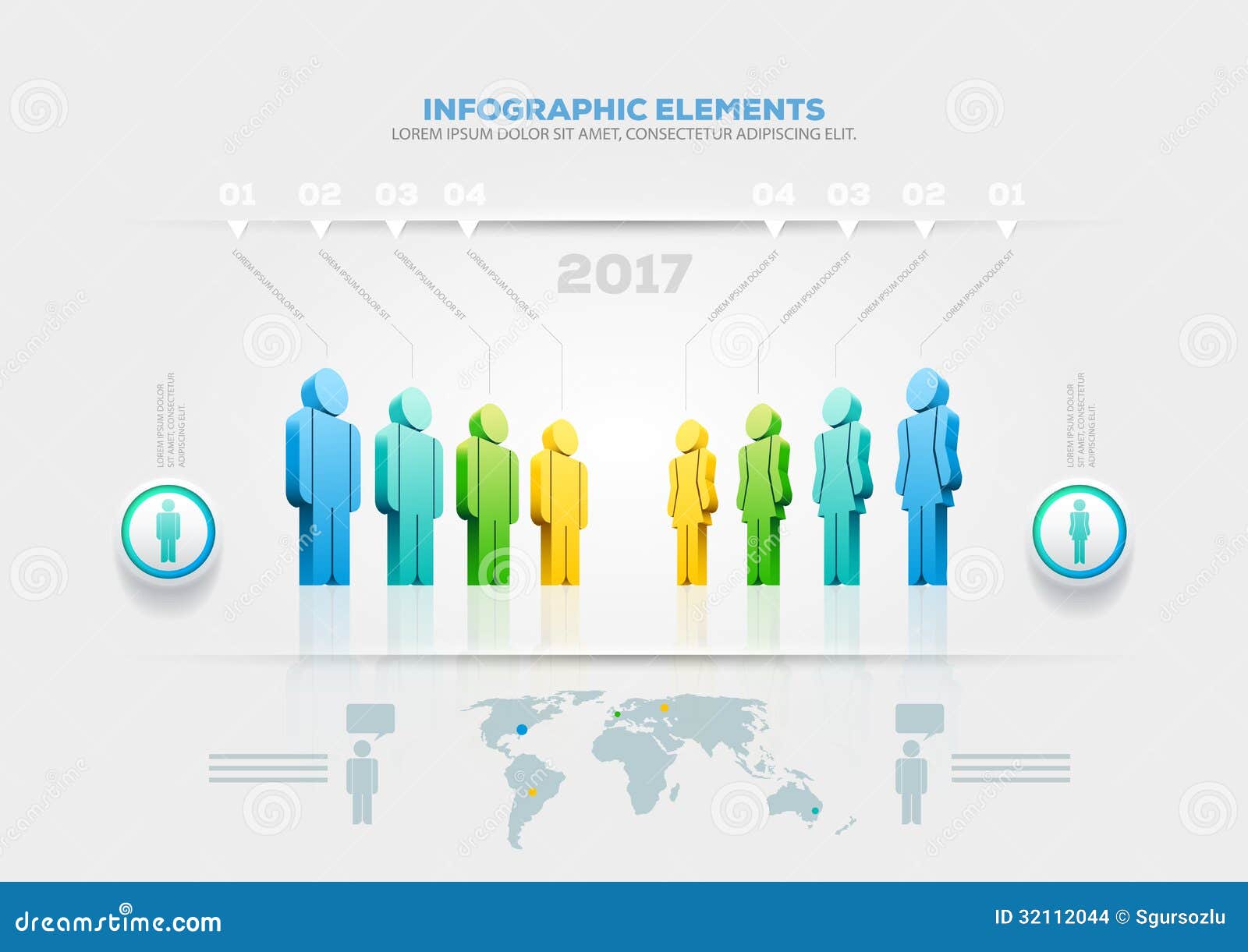 People Infographic Design Template Stock Vector - Illustration of style ...