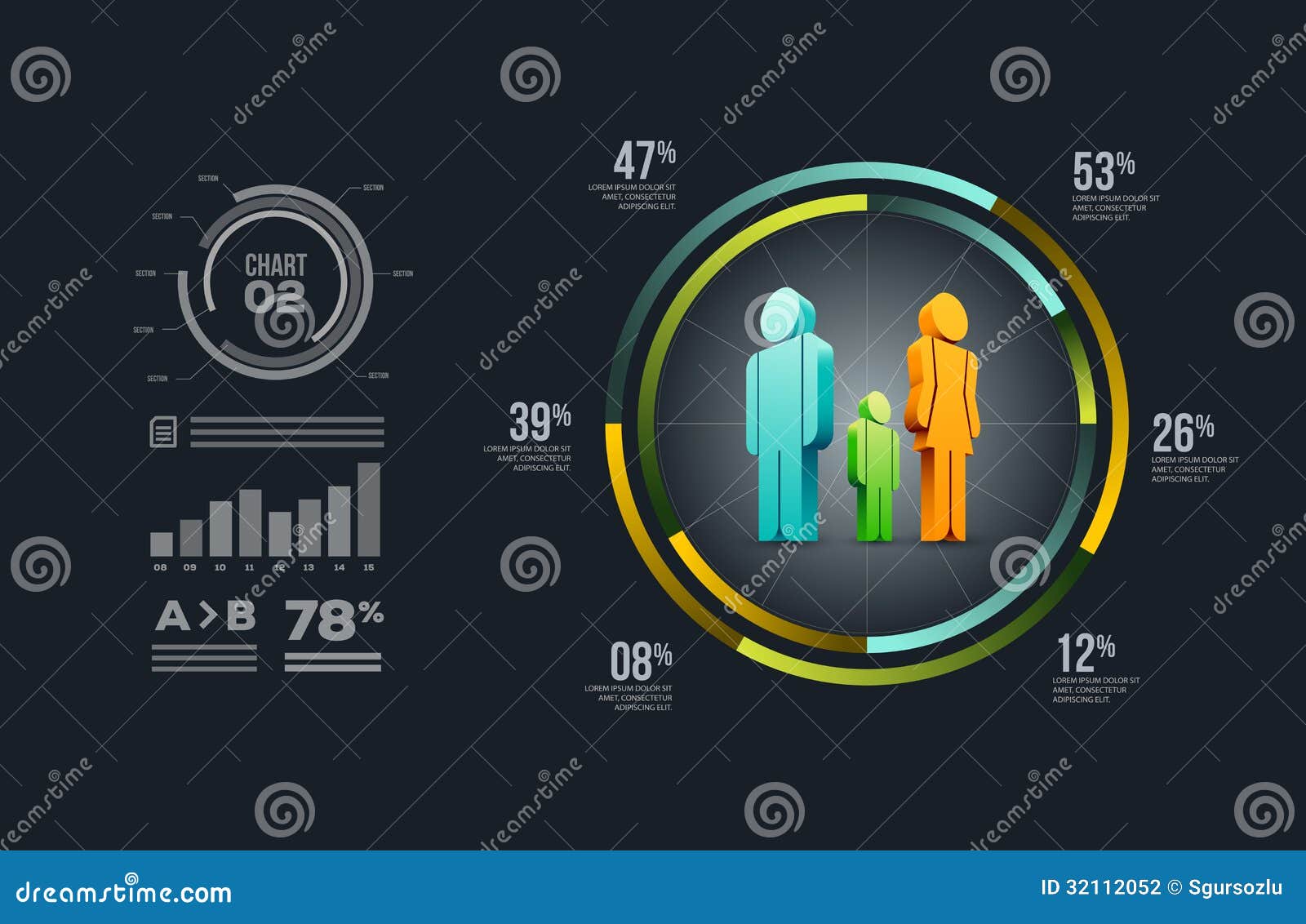 People Infographic Design Template Stock Vector - Illustration of step ...