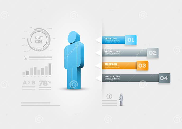 People Infographic Design Template Stock Vector - Illustration of sign ...