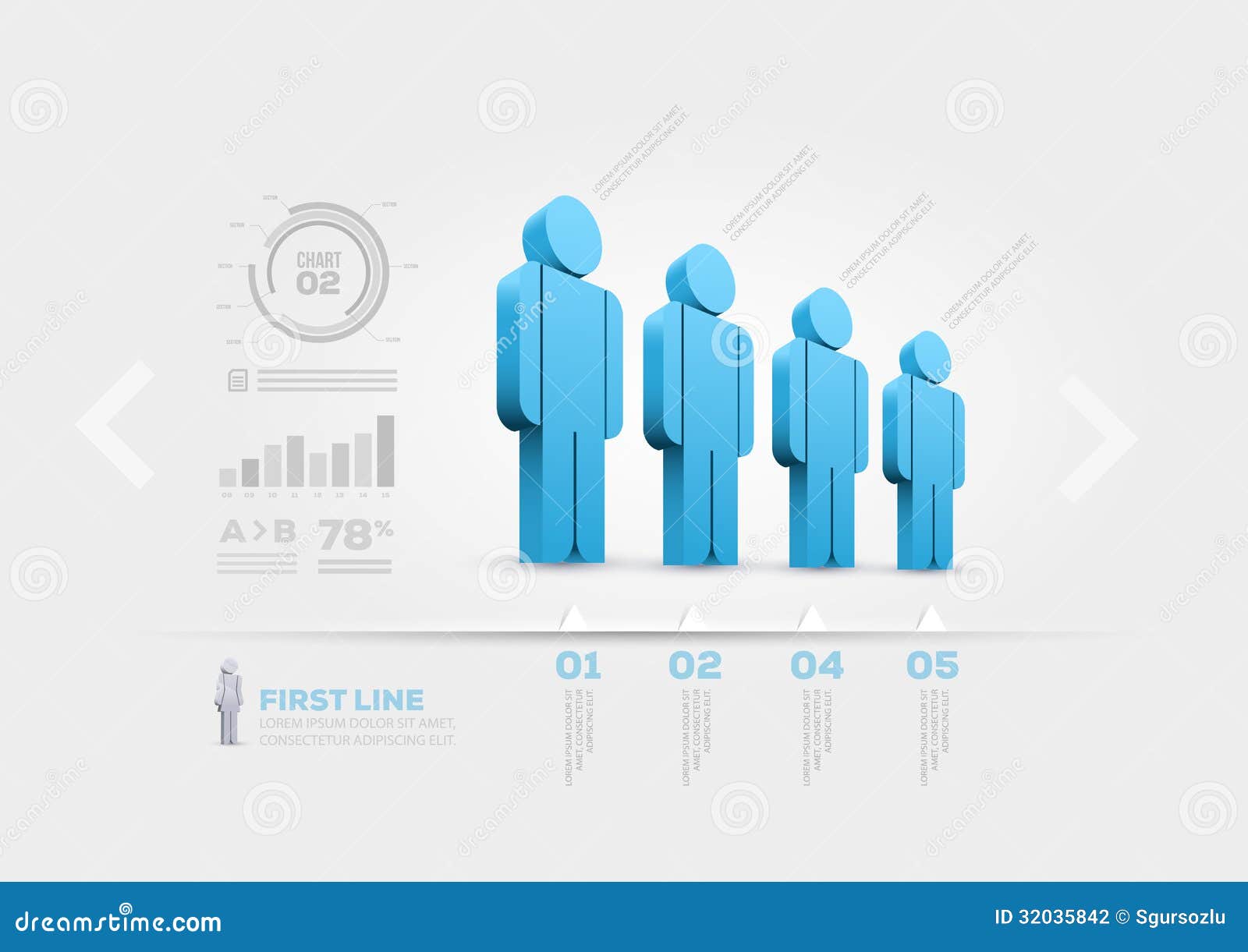 People Infographic Design Template Stock Vector - Illustration of ...