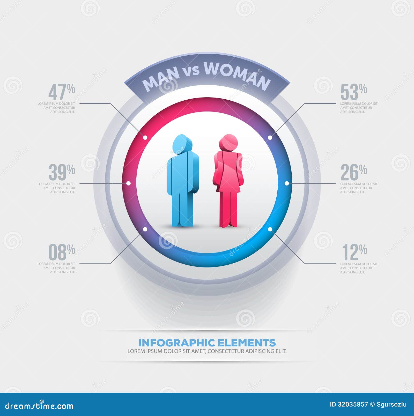 People Infographic Design Template Stock Vector - Illustration of ...