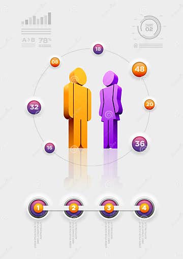 People Infographic Design Template Stock Vector - Illustration of data ...