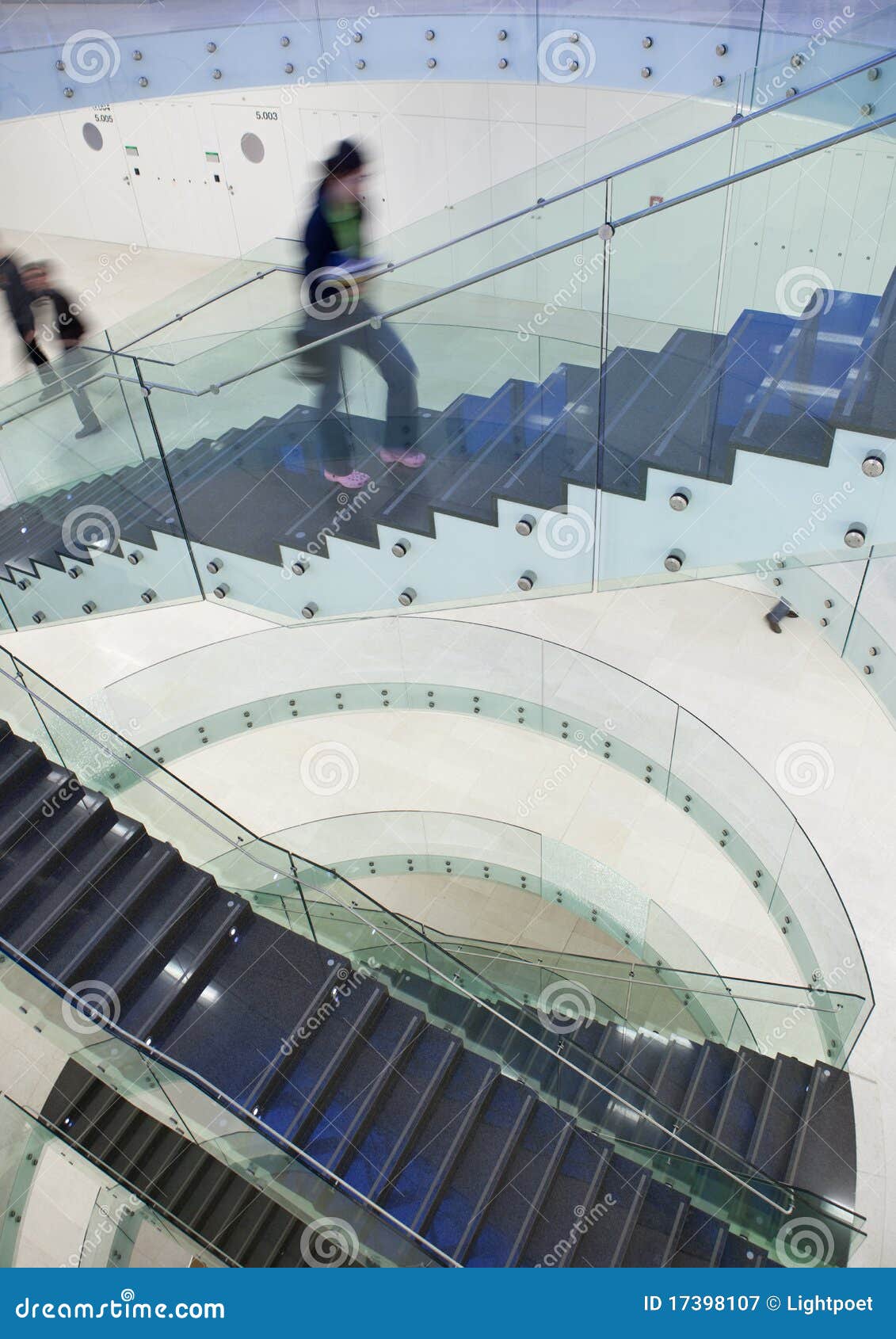 People Inside a Modern Building Stock Image - Image of futuristic ...