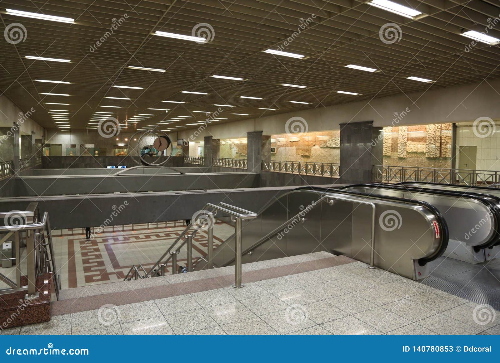 People Inside Underground Station in Athens, Greece Stock Image - Image ...