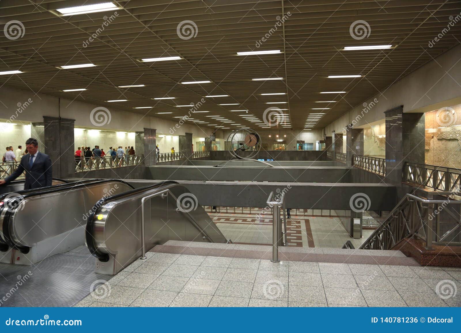 People Inside Underground Station in Athens, Greece Editorial Photo ...