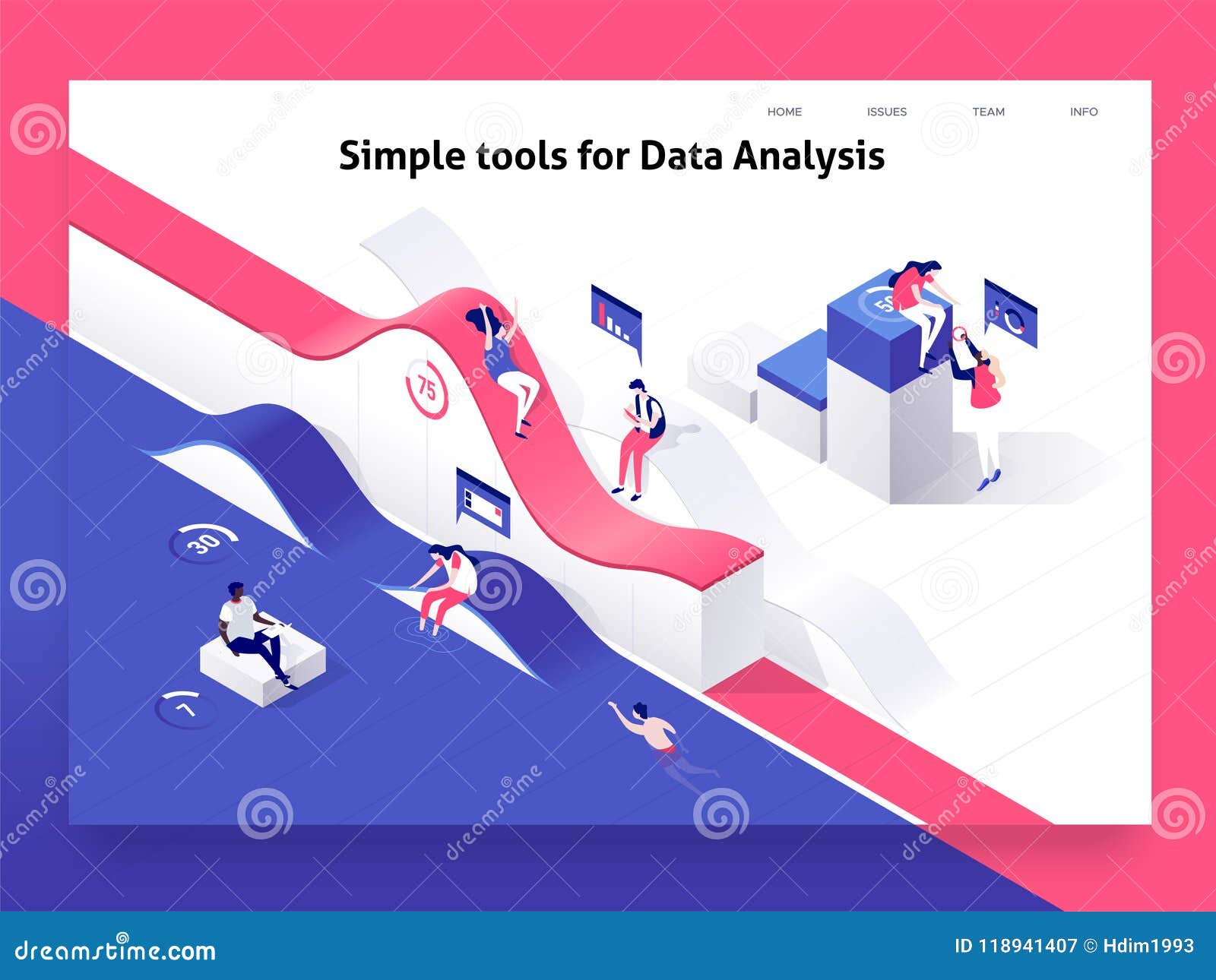 People Interacting with Charts and Analysing Statistics and Data ...
