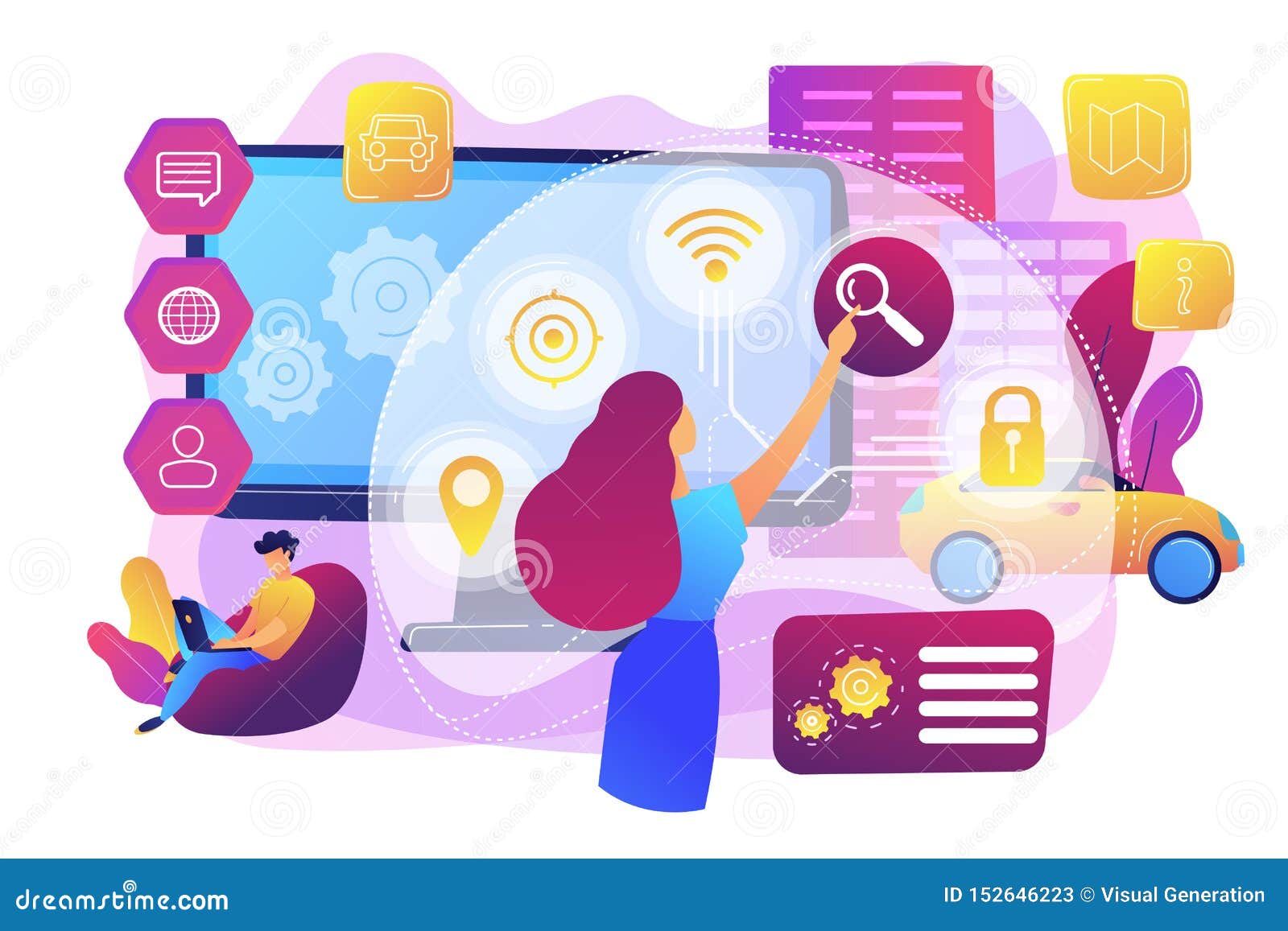 Intelligent Interface Concept Vector Illustration | CartoonDealer.com ...