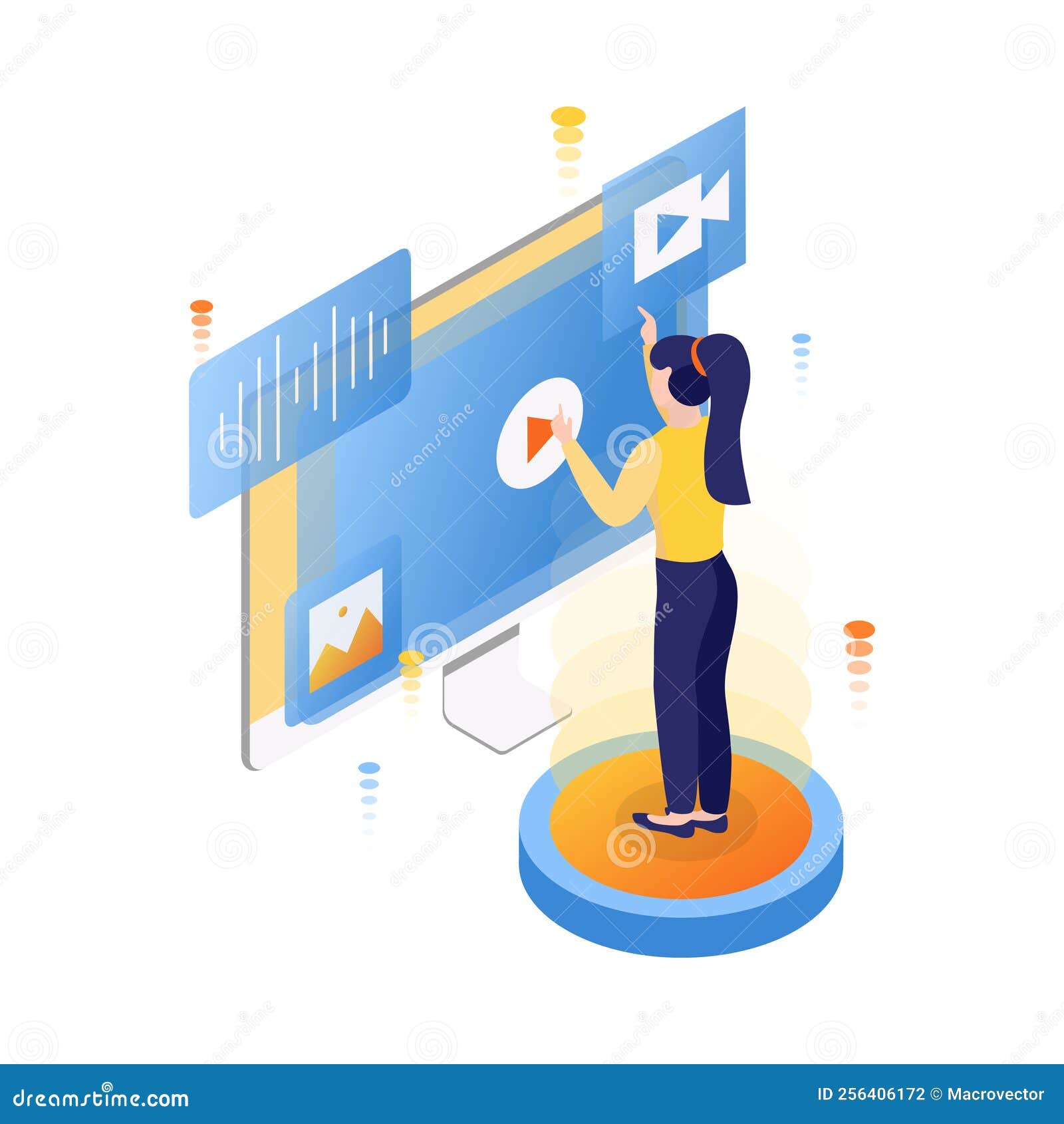 People and Interface Icon stock illustration. Illustration of internet ...