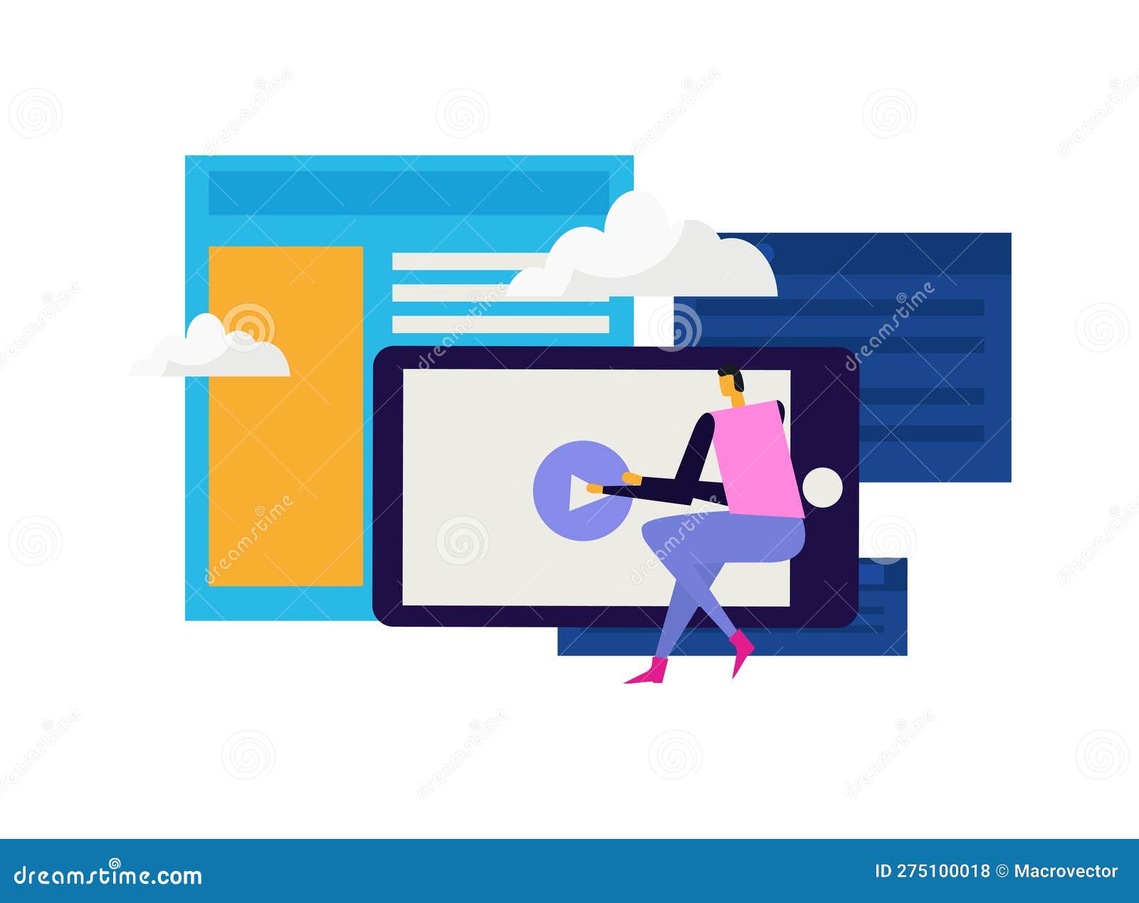People Interfaces Icon stock vector. Illustration of visual - 275100018