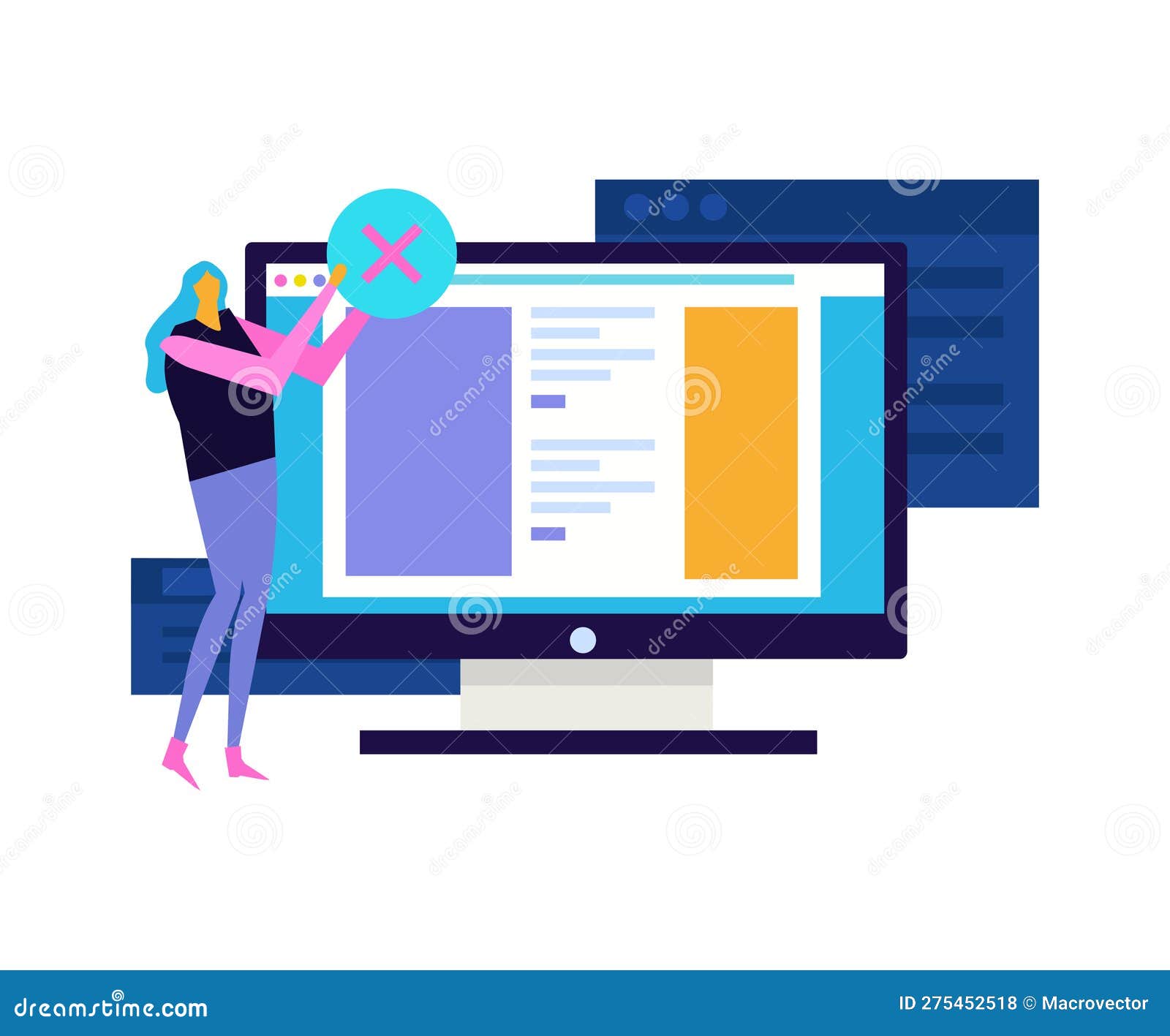 People Interfaces Icon stock vector. Illustration of user - 275452518