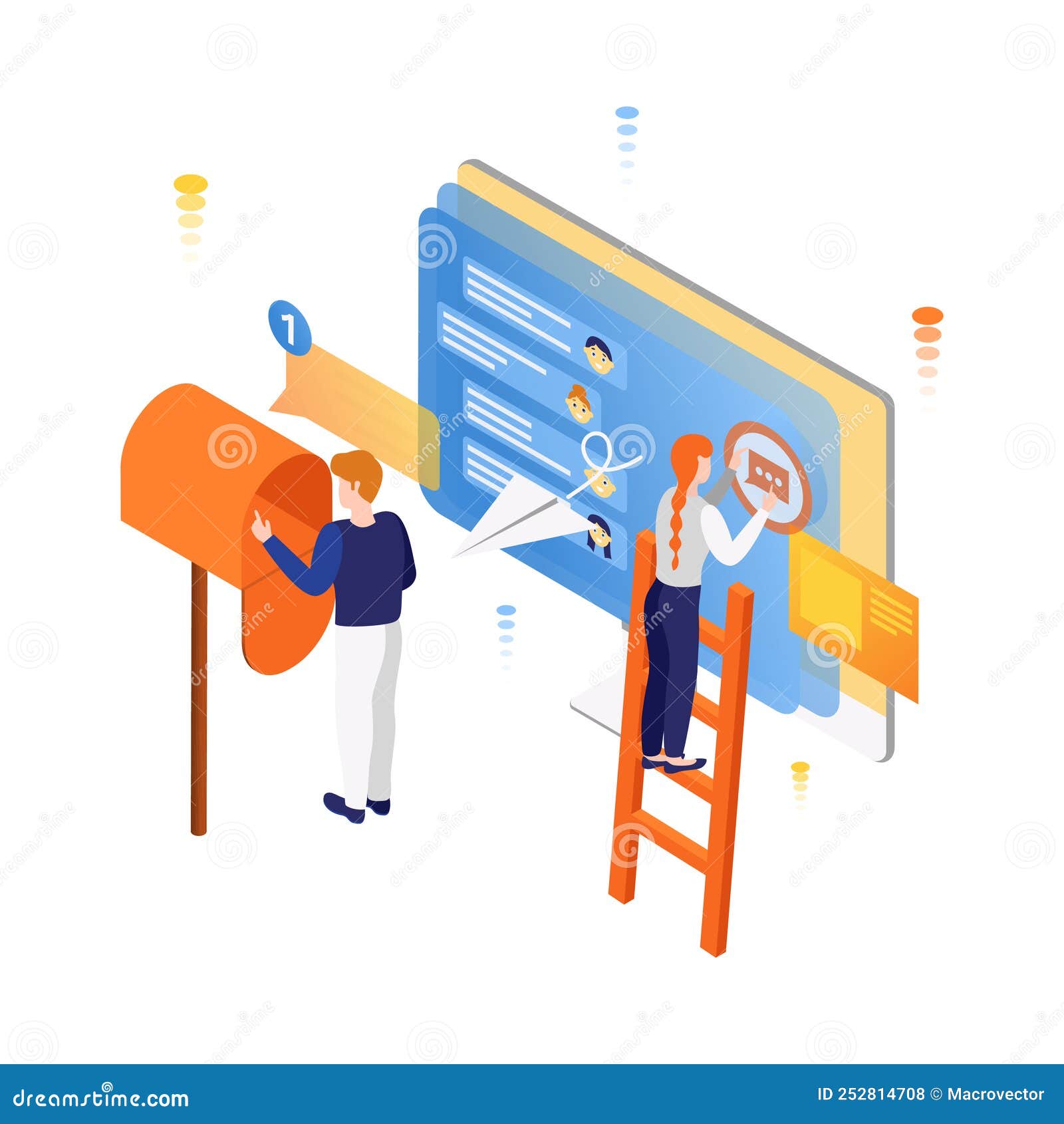 People Interfaces Icon stock vector. Illustration of statistic - 252814708