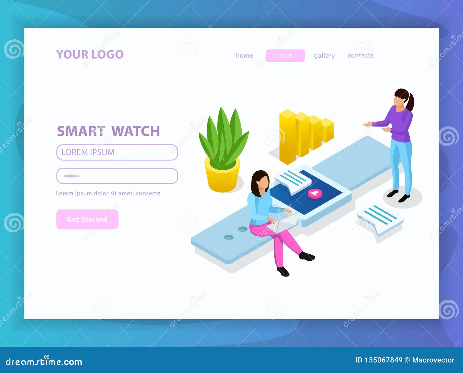 People and Interfaces Isometric Composition Stock Vector - Illustration ...