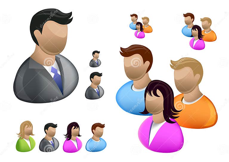 People | Internet Icon Set stock illustration. Illustration of ...