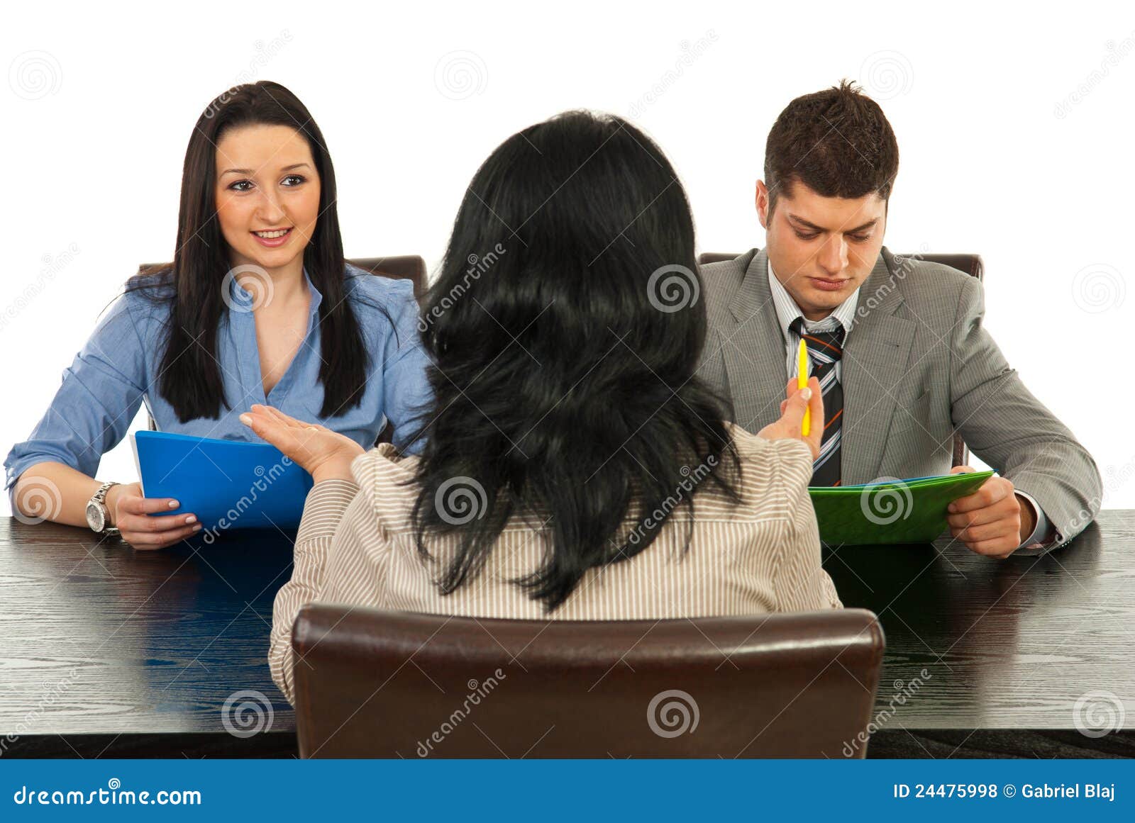 People Interview Having Conversation Stock Photo - Image of back ...