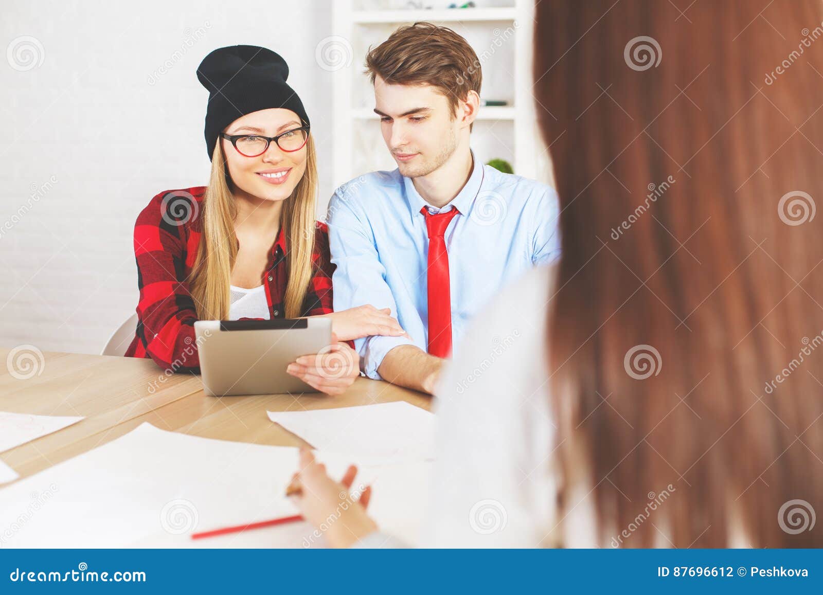 People Interviewed for a Job Stock Photo - Image of looking, people ...