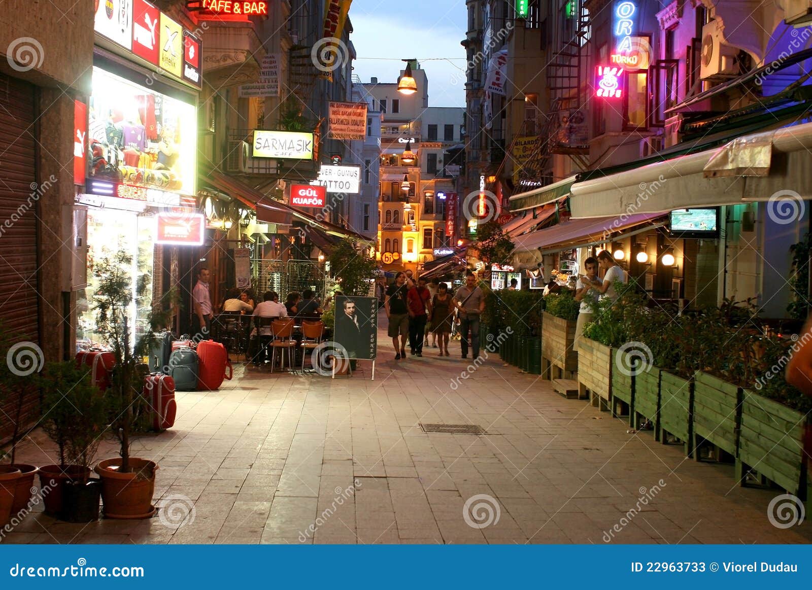 People on Istiklal, Istanbul Editorial Stock Photo - Image of public ...