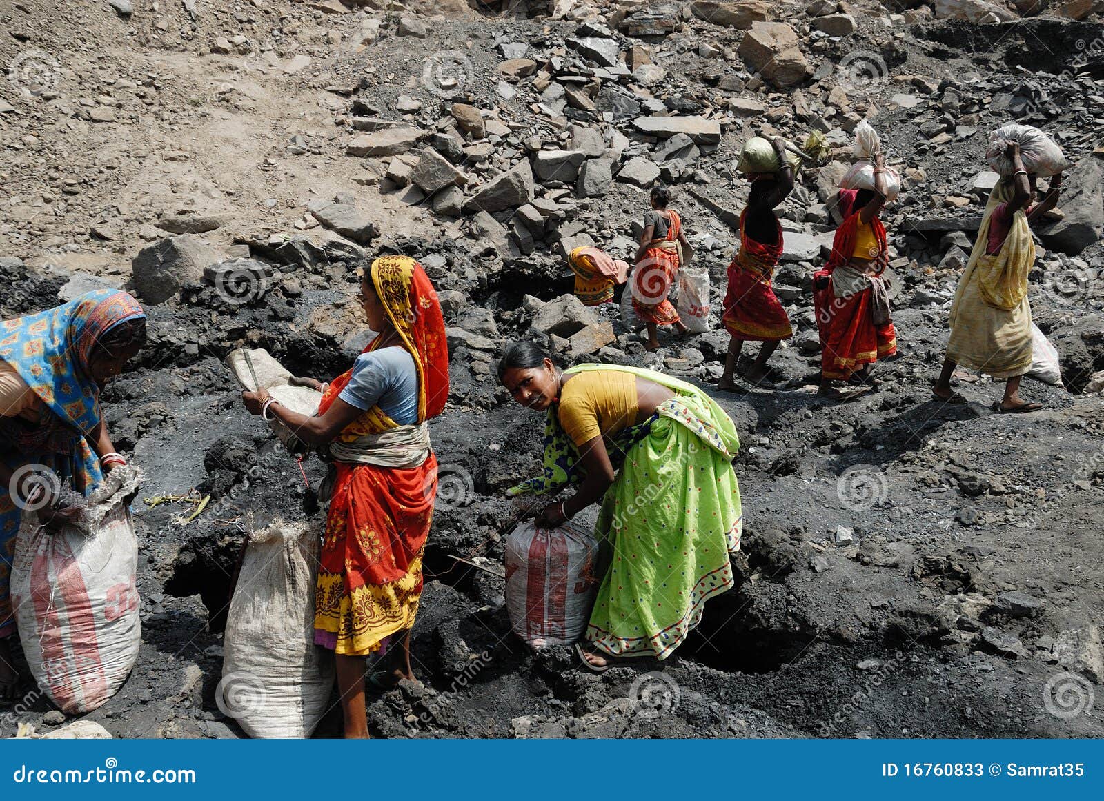 People of the Jharia Coalmines Area in India Editorial Stock Photo ...