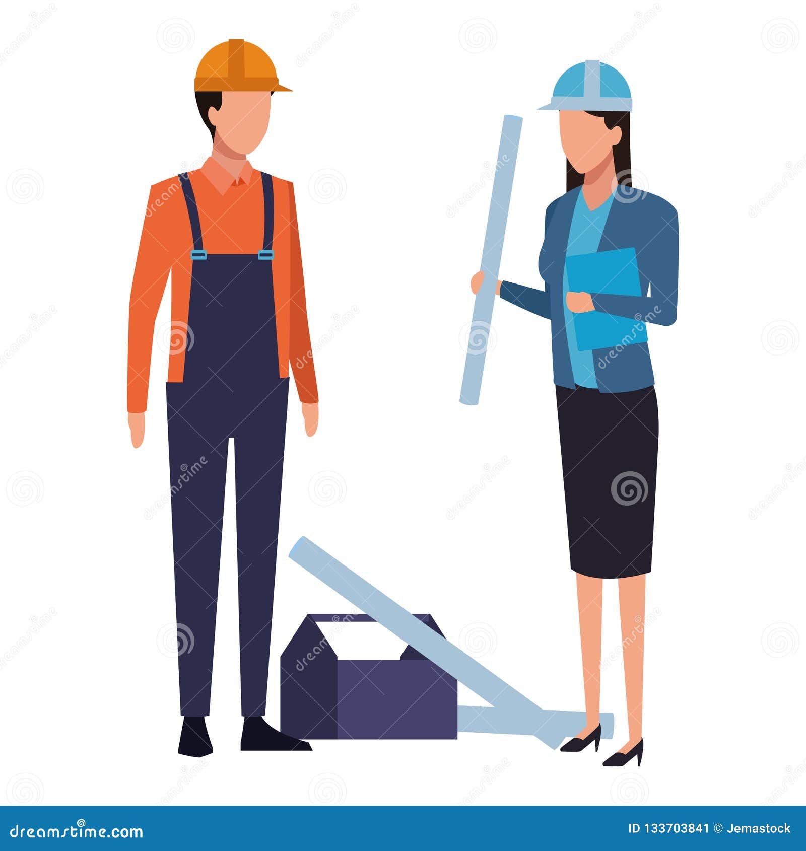 People job and occupation stock vector. Illustration of communication ...