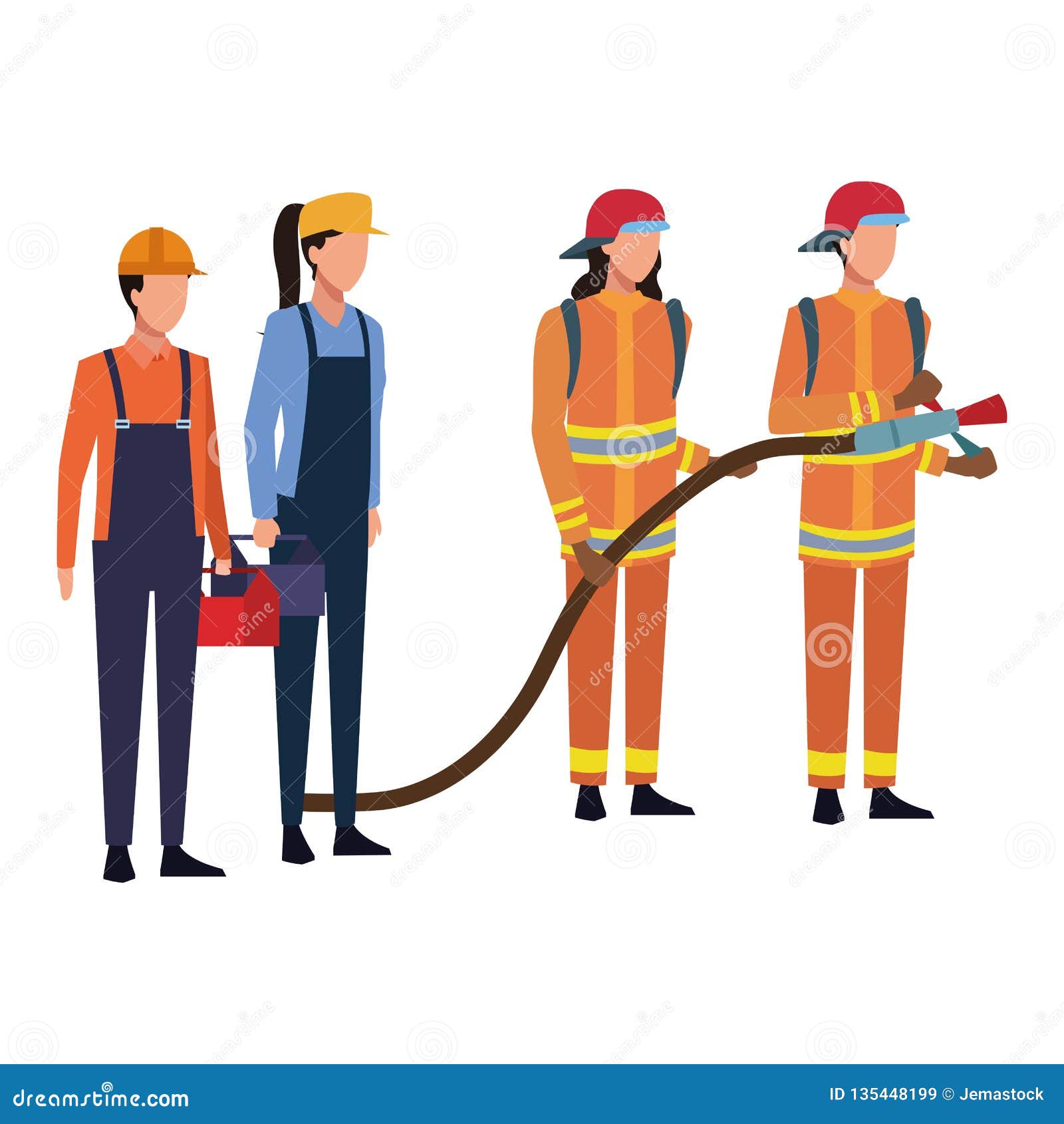 People job and occupation stock vector. Illustration of diversity ...