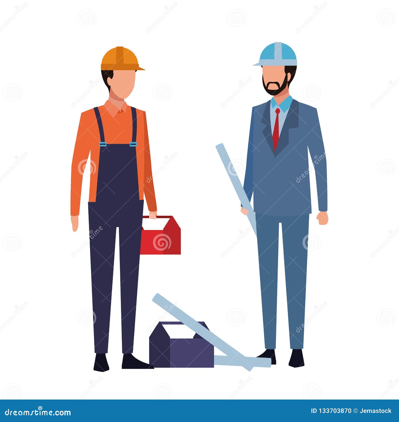 People job and occupation stock vector. Illustration of girl - 133703870